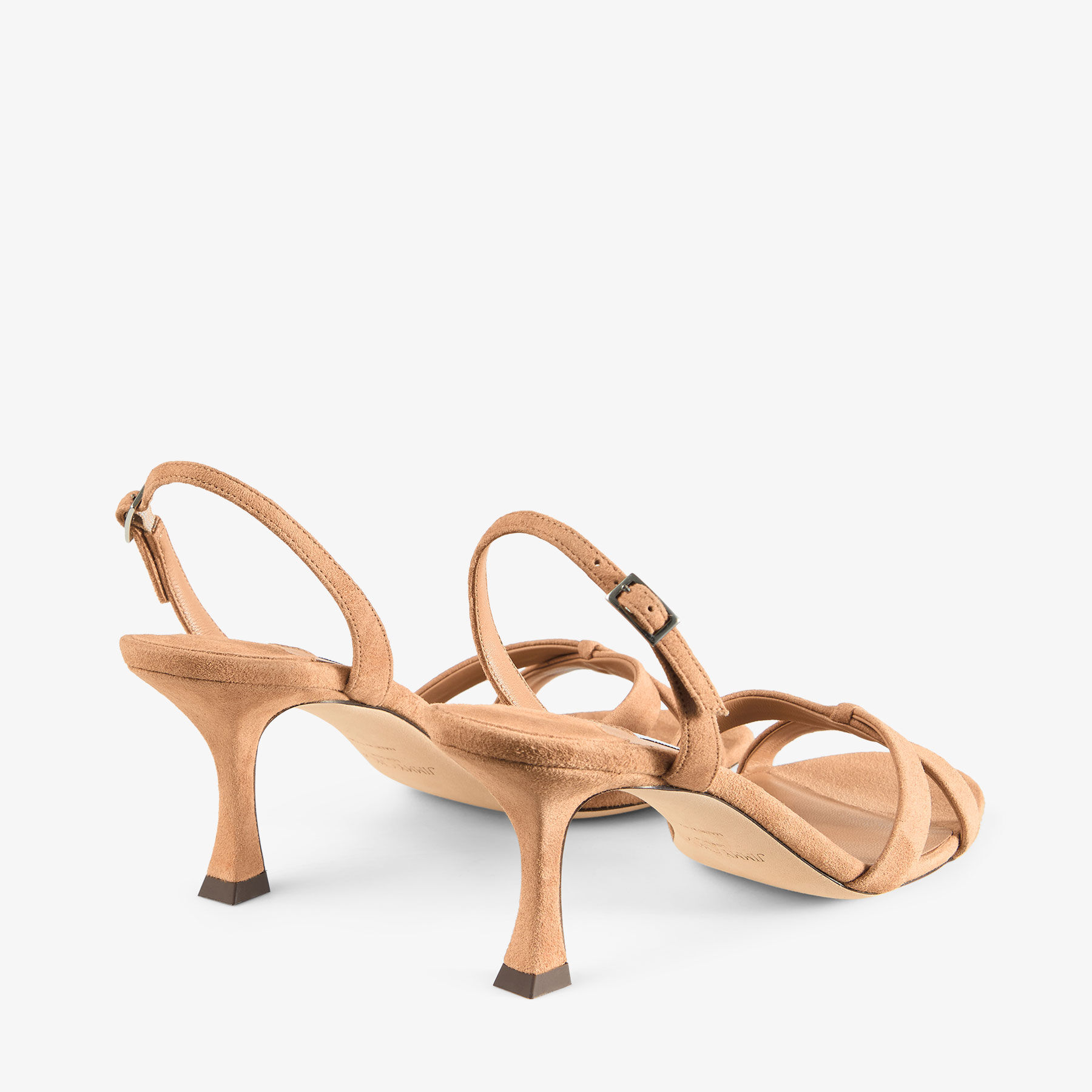 Elsy 70 | Toffee Suede Crossover Slingback | JIMMY CHOO