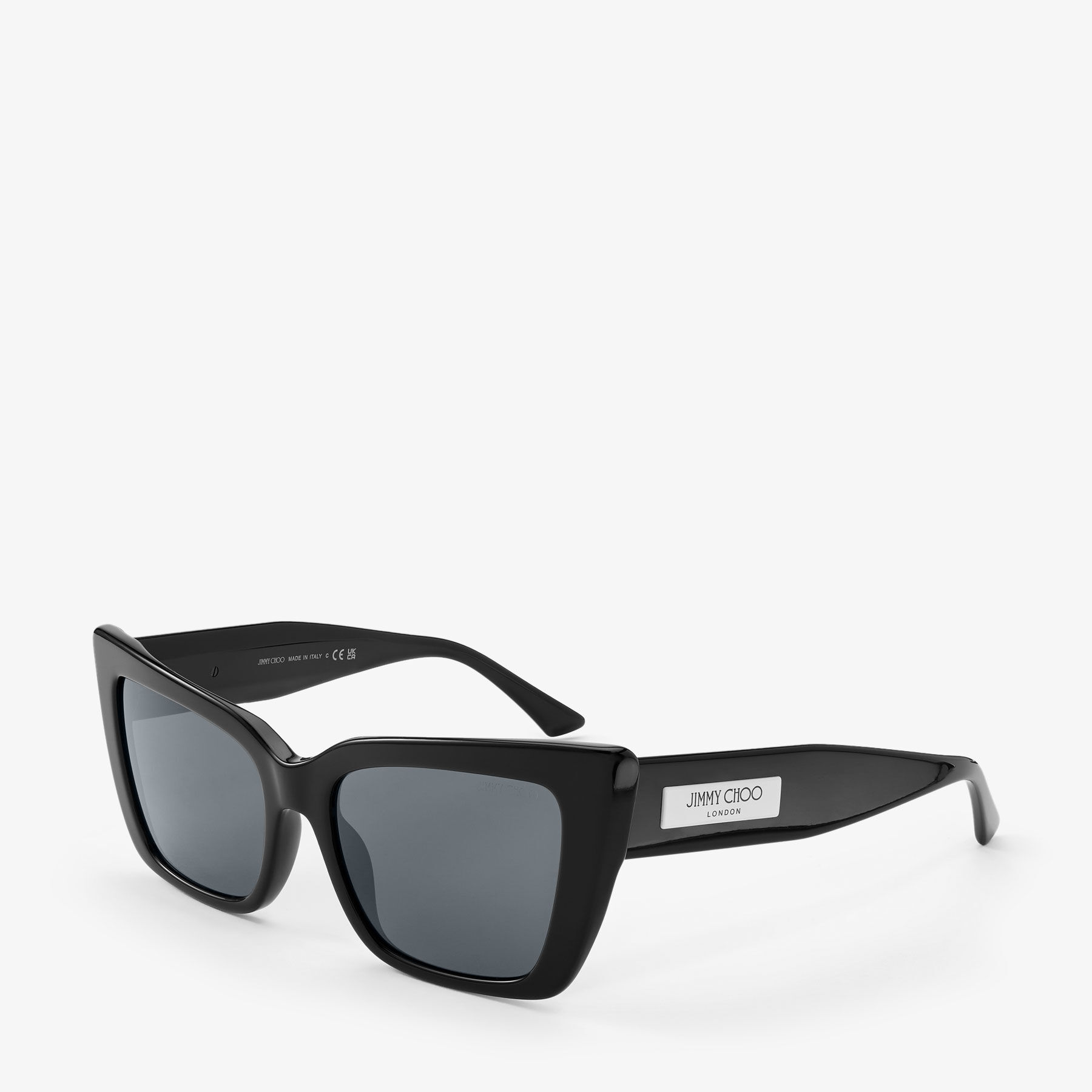 Evadine | Black Butterfly Sunglasses | JIMMY CHOO