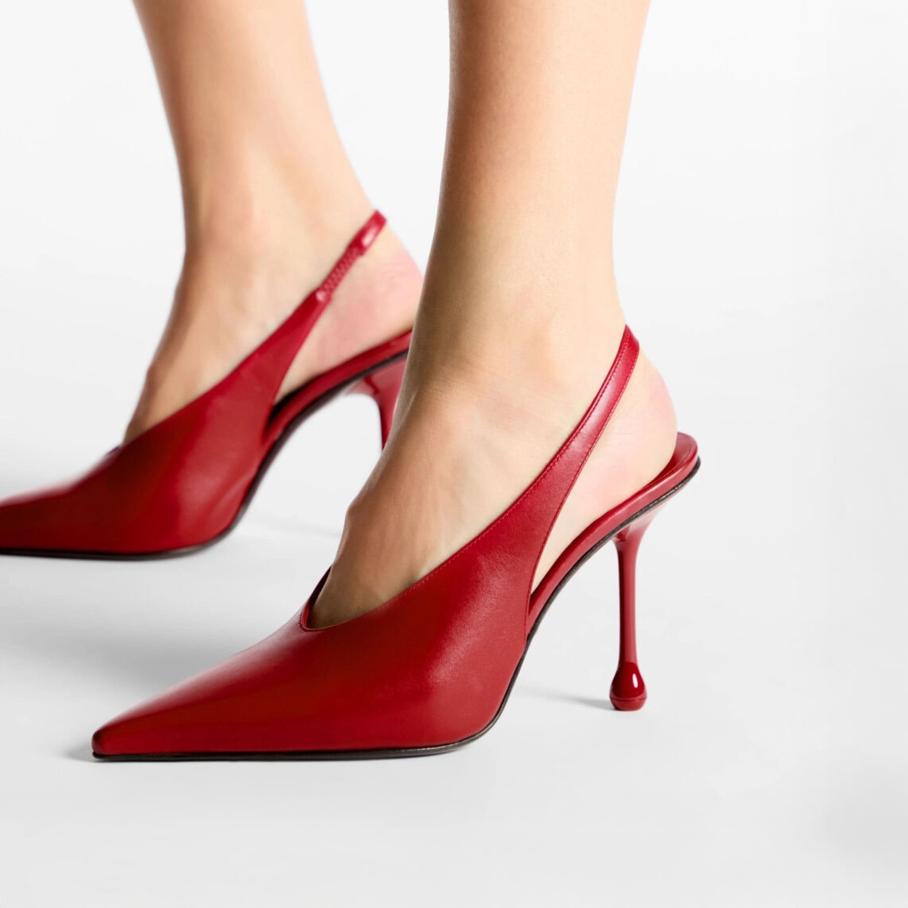 Isa 95 | Ruby Red Leather Pumps | JIMMY CHOO