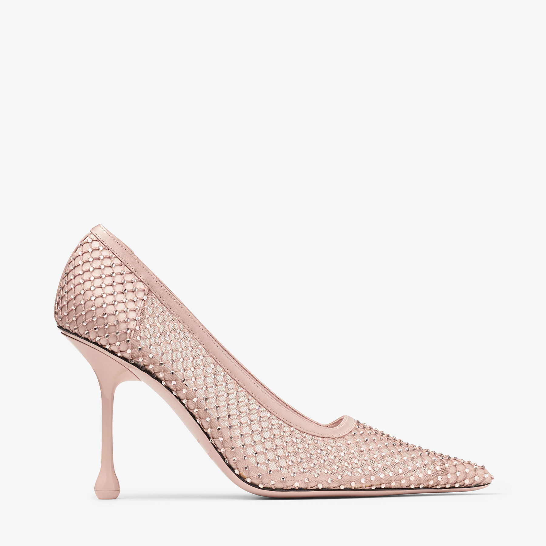Ixia 95|Macaron/Crystal Crystal Mesh Pumps| JIMMY CHOO UK