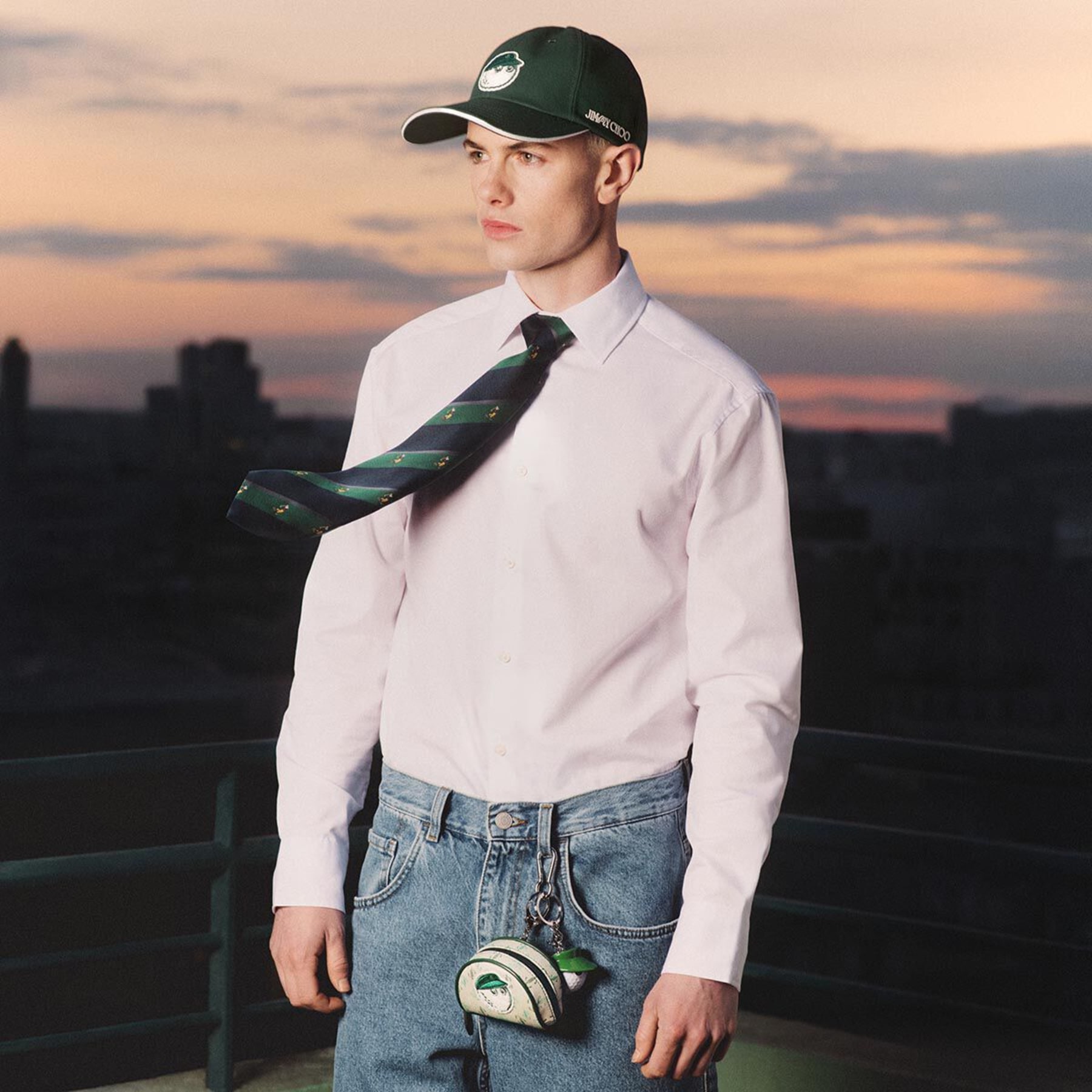 Jimmy Choo / Malbon 2.0 Cap |Malbon Green Embroidered Cotton Cap ...