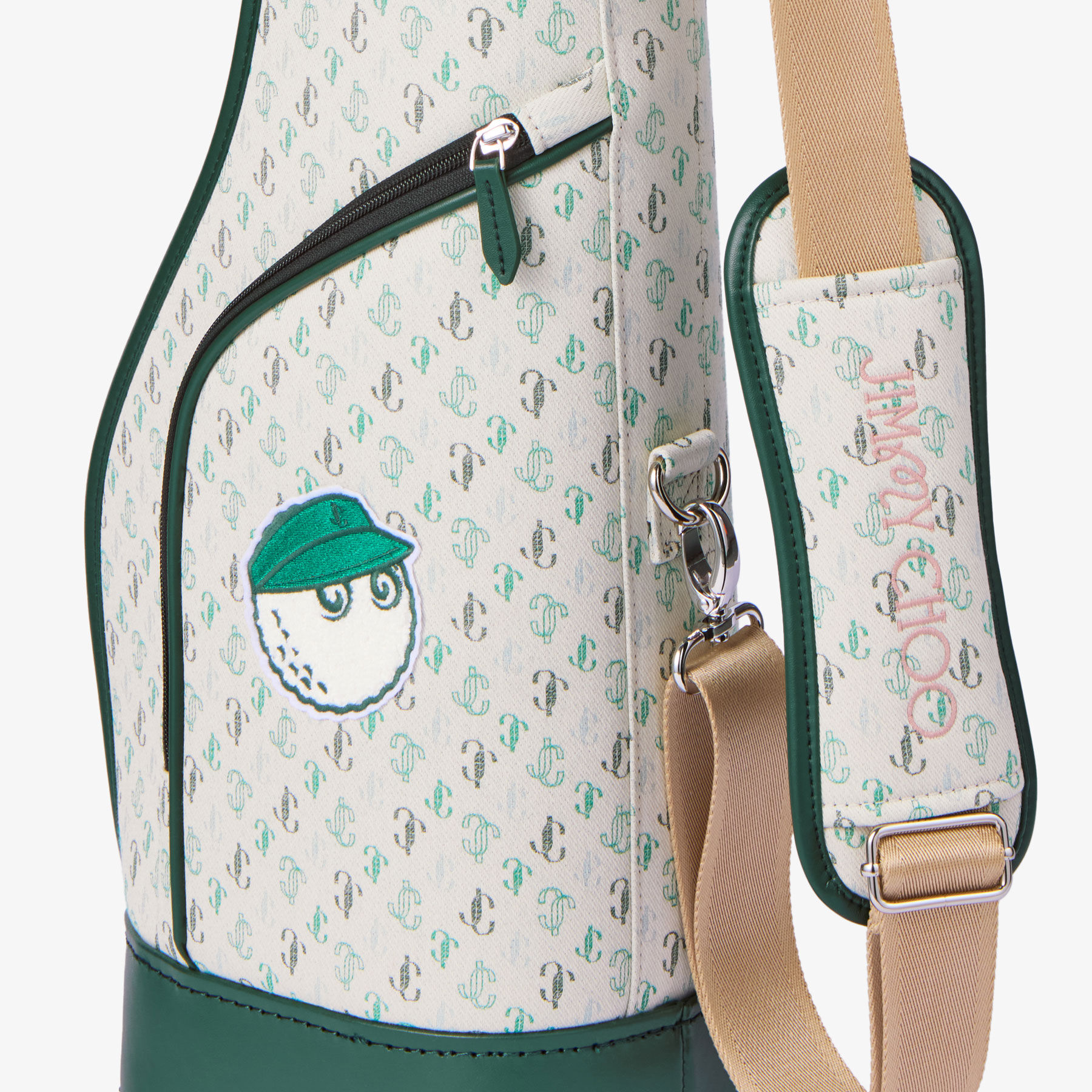 Jimmy Choo / Malbon 2.0 Golf Bag Small |Monogram Embroidered Canvas ...