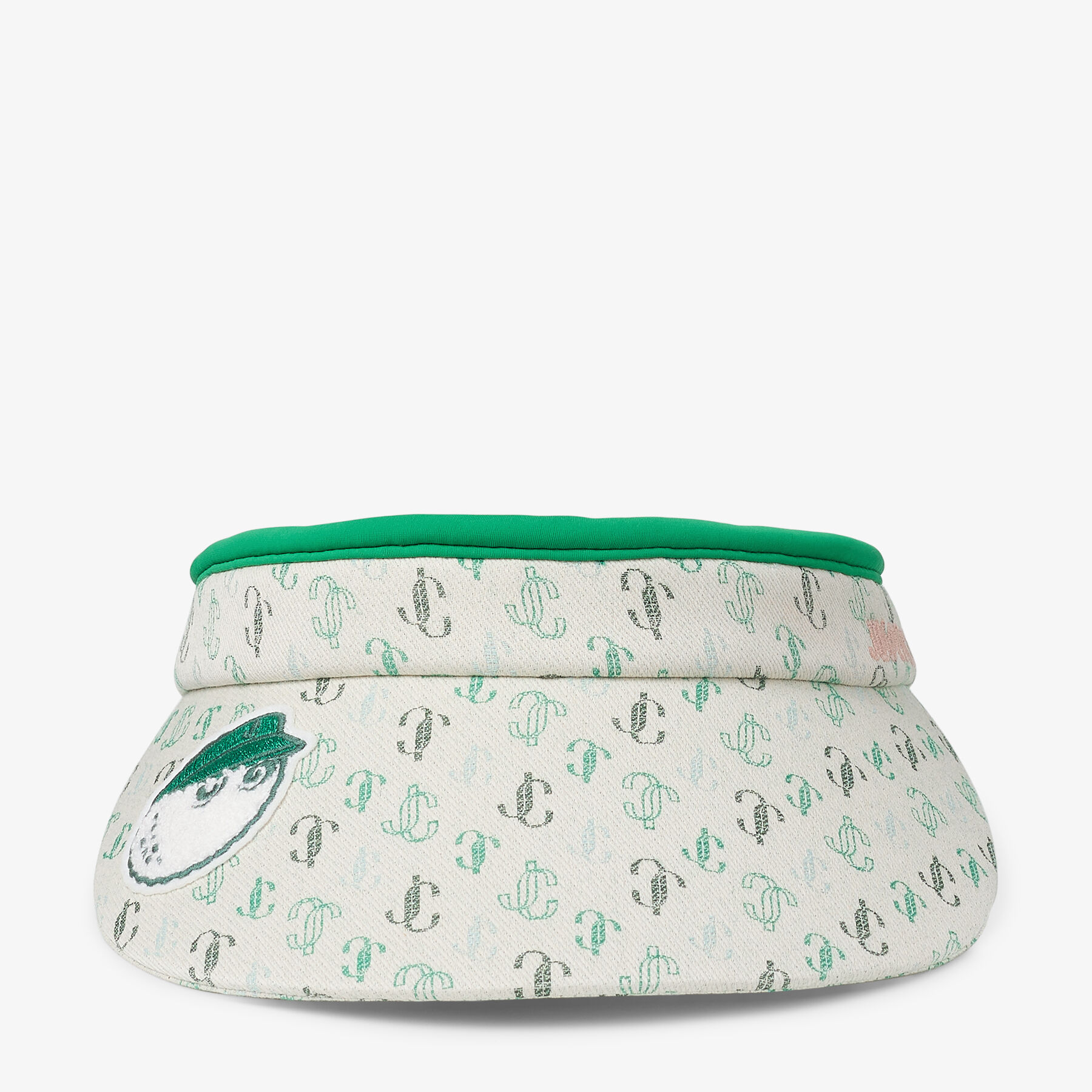 Jimmy Choo / Malbon 2.0 Monogram Visor | Monogram Embroidered Jacquard ...