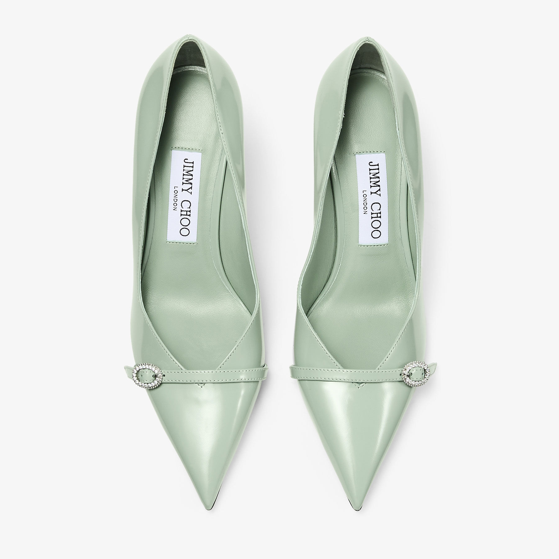 Keari 85 | Verde Soft Spazzolato Leather Pumps | JIMMY CHOO