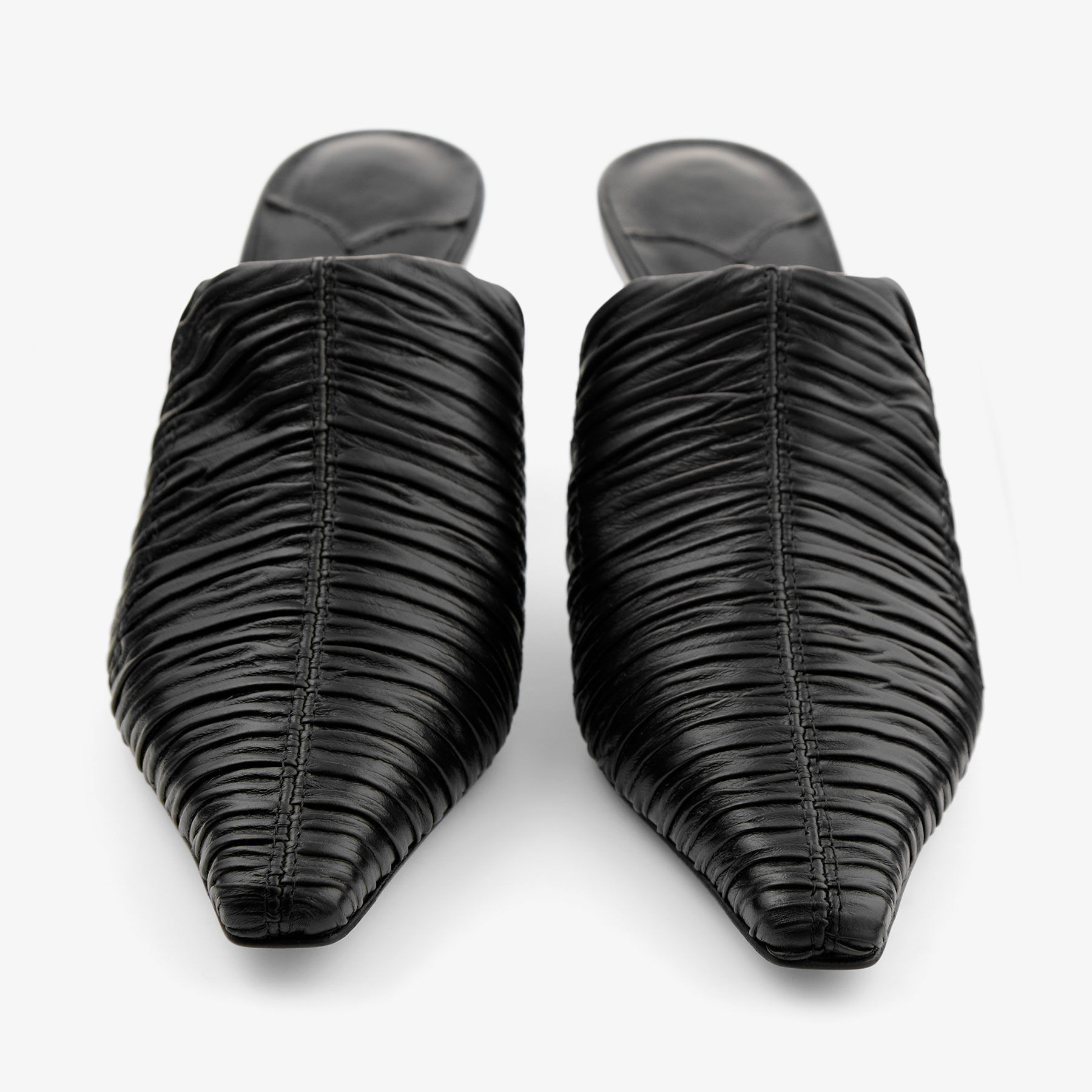 Lotta Mule 65 | Black Leather Mules | JIMMY CHOO