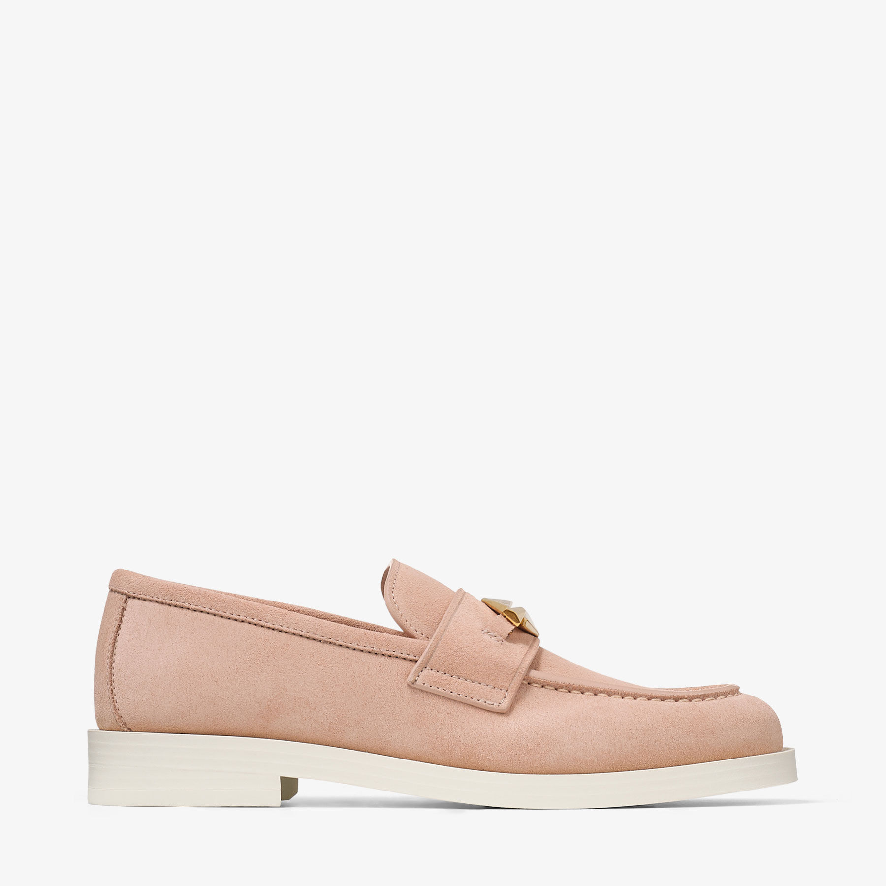 Maddie Diamond | Macaron Suede Loafers | JIMMY CHOO UK