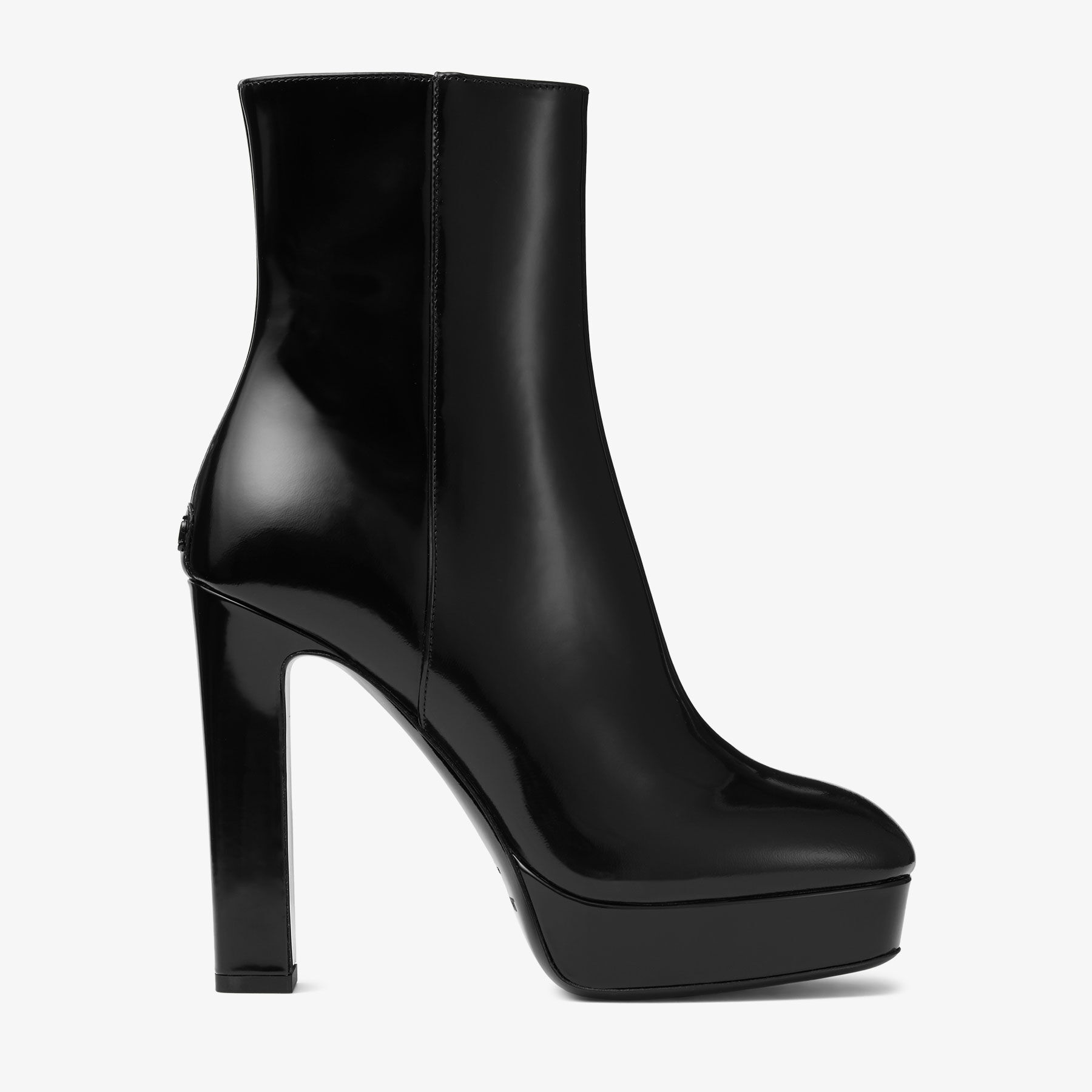 Marene Ankle Boot 120 | Black Polished Calf Leather Ankle Boots | JIMMY ...
