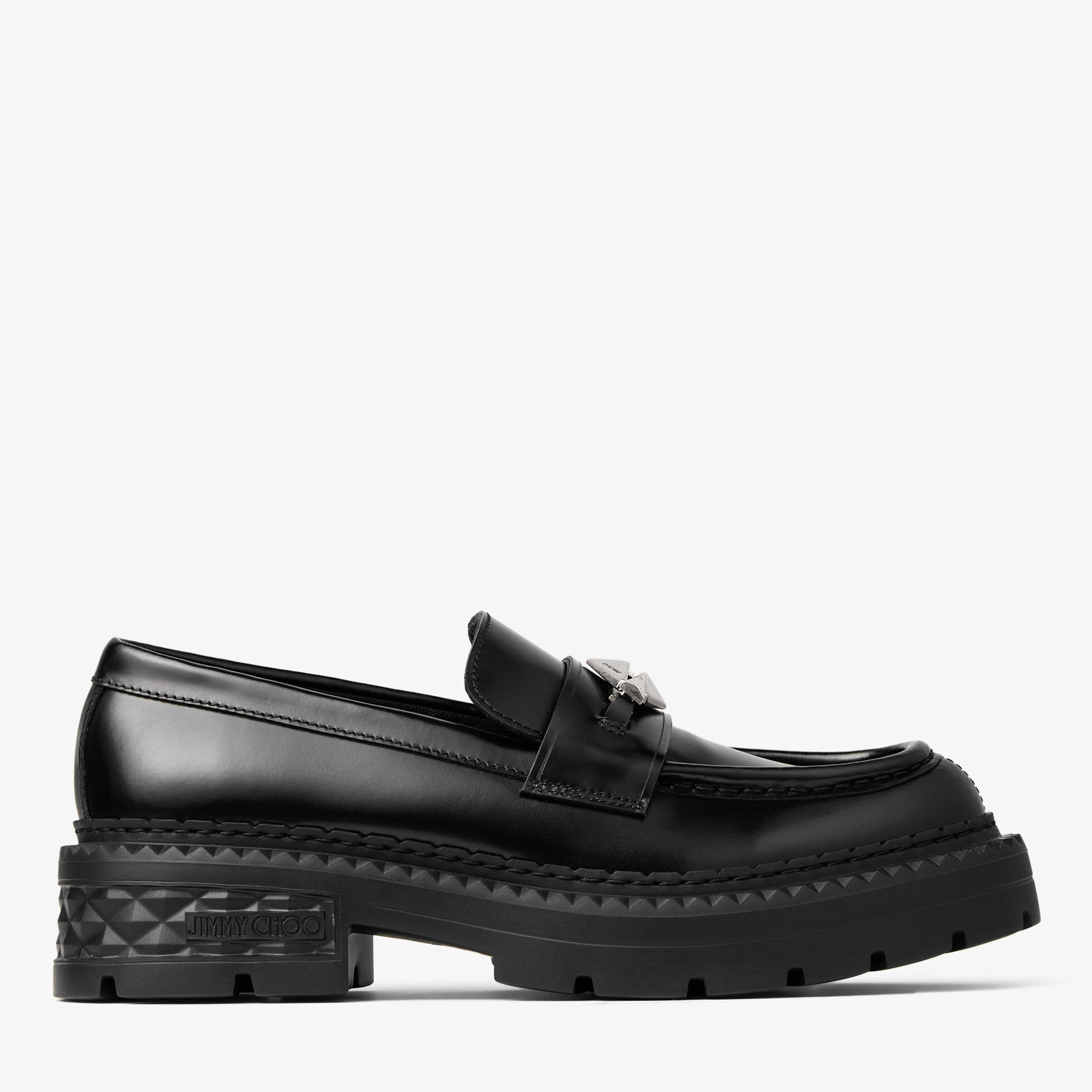 Marlow Diamond/M | Black Calf Leather Shoe | JIMMY CHOO