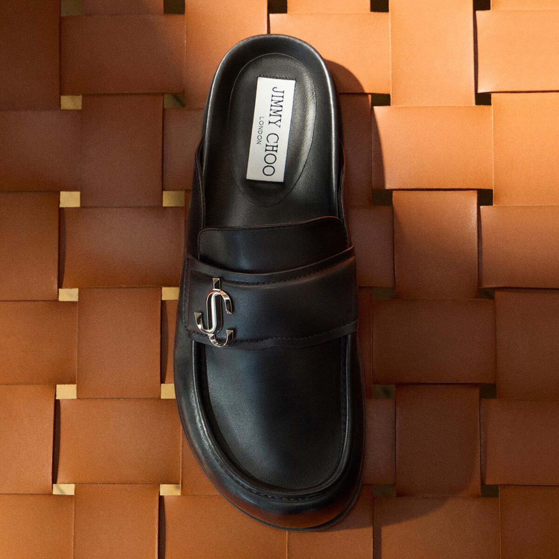 Milo Mule |Black Calf Leather Backless Mule | JIMMY CHOO