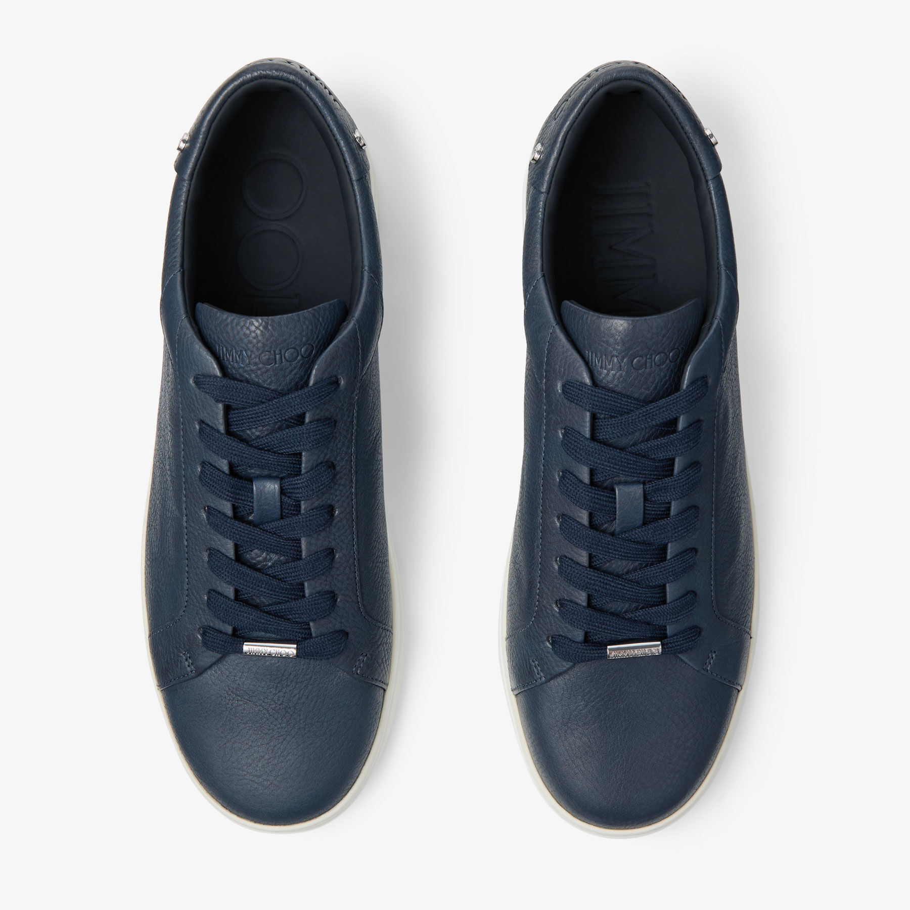 Rome/M | Navy Leather Trainers | JIMMY CHOO