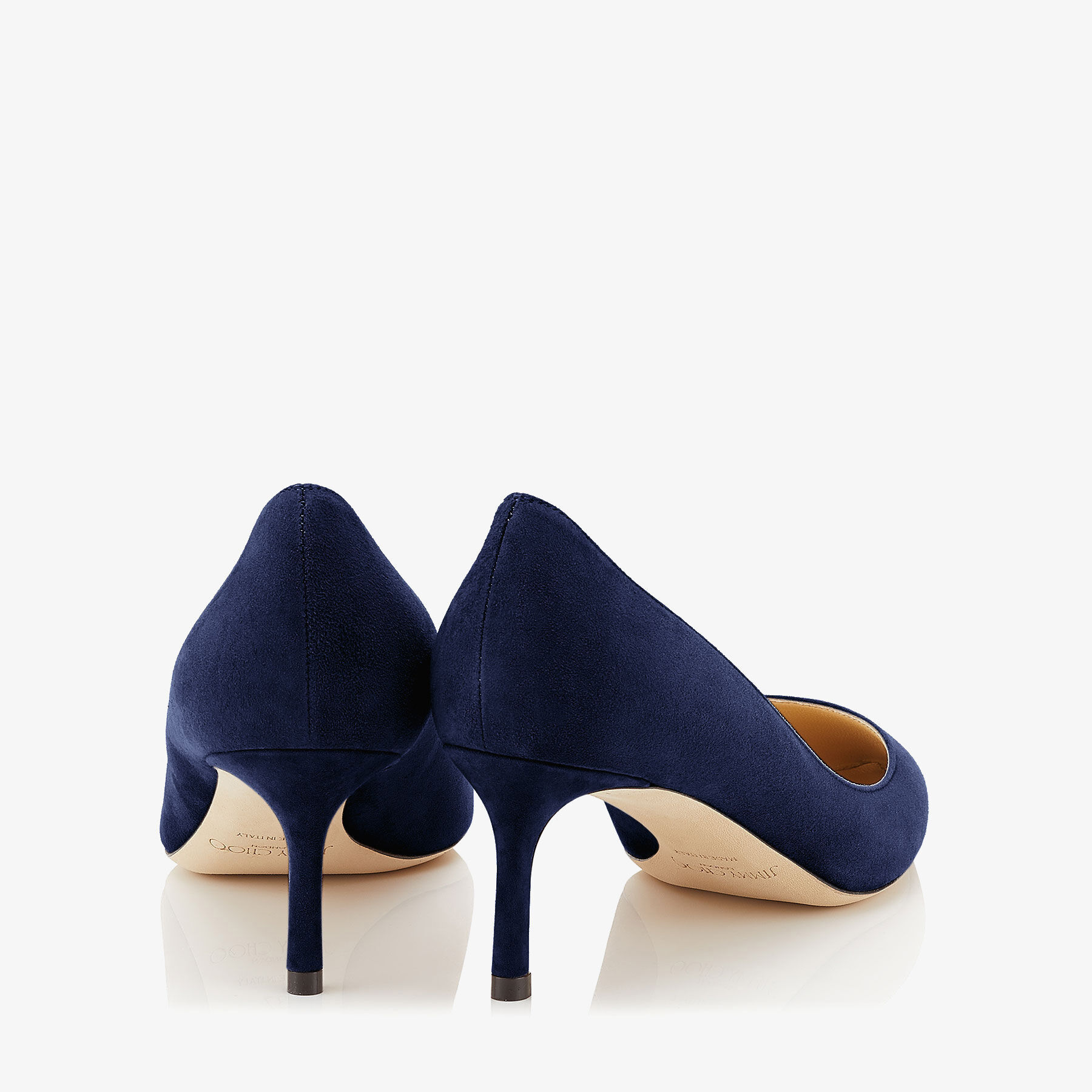 Navy Suede Pointed Pumps | ROMY 60 | 24:7 Icons | JIMMY CHOO