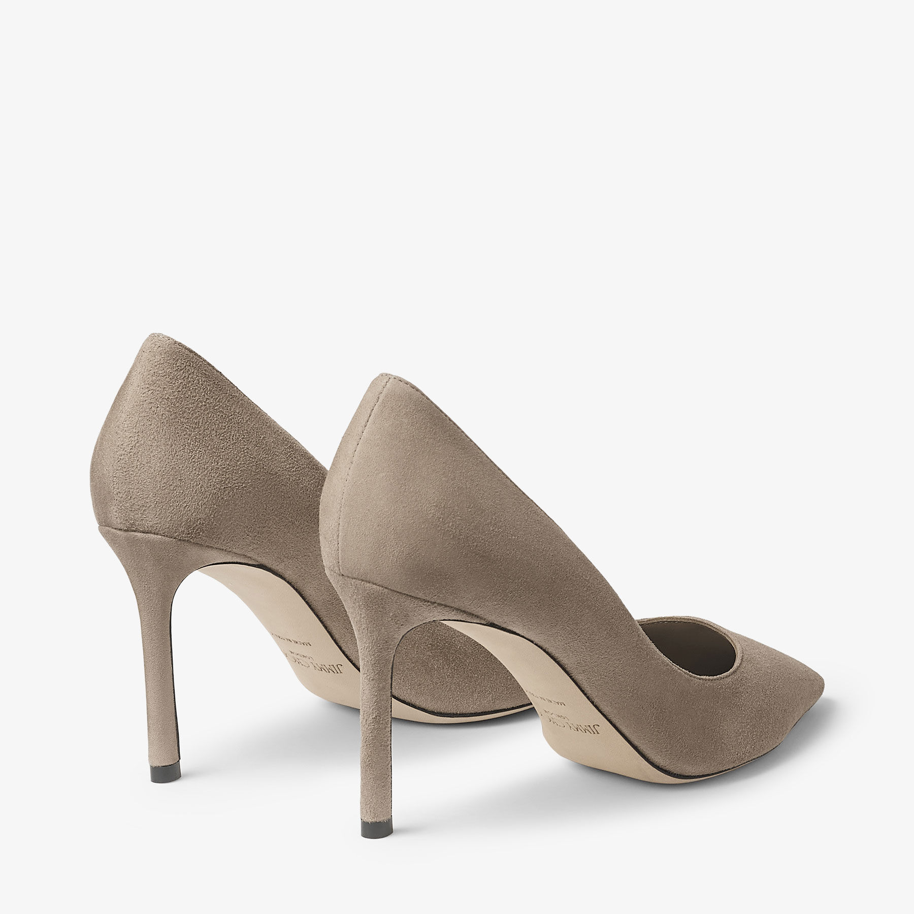 Romy 85 |Taupe Suede Pumps | JIMMY CHOO