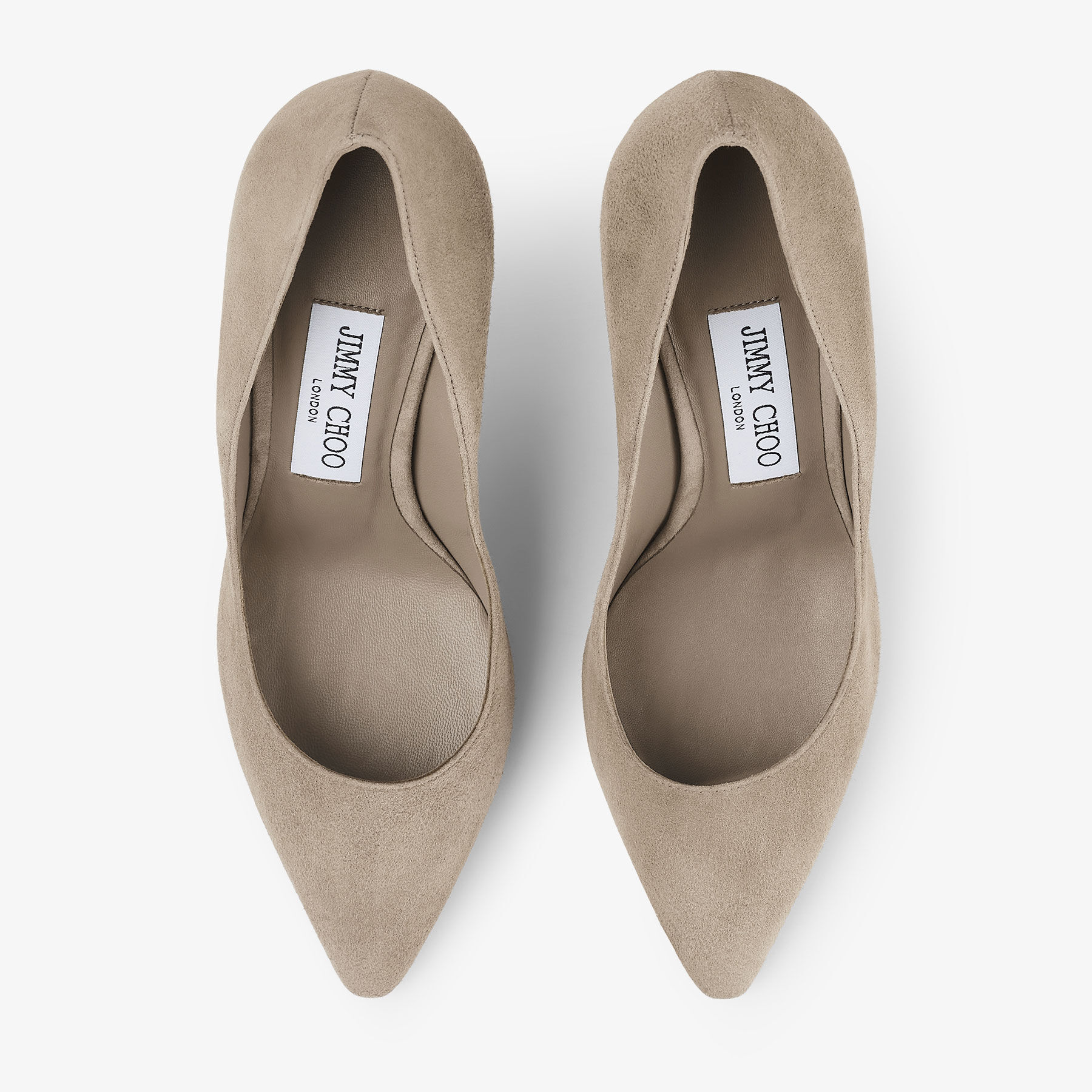 Romy 85 |Taupe Suede Pumps | JIMMY CHOO