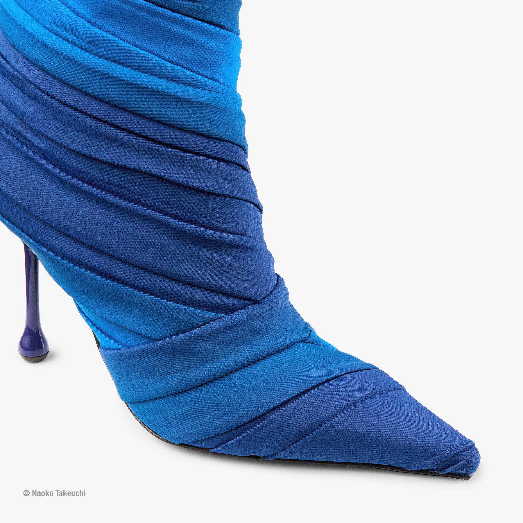 Sailor Uranus Boot 95 | Blue Degrade Lycra Boot | JIMMY CHOO