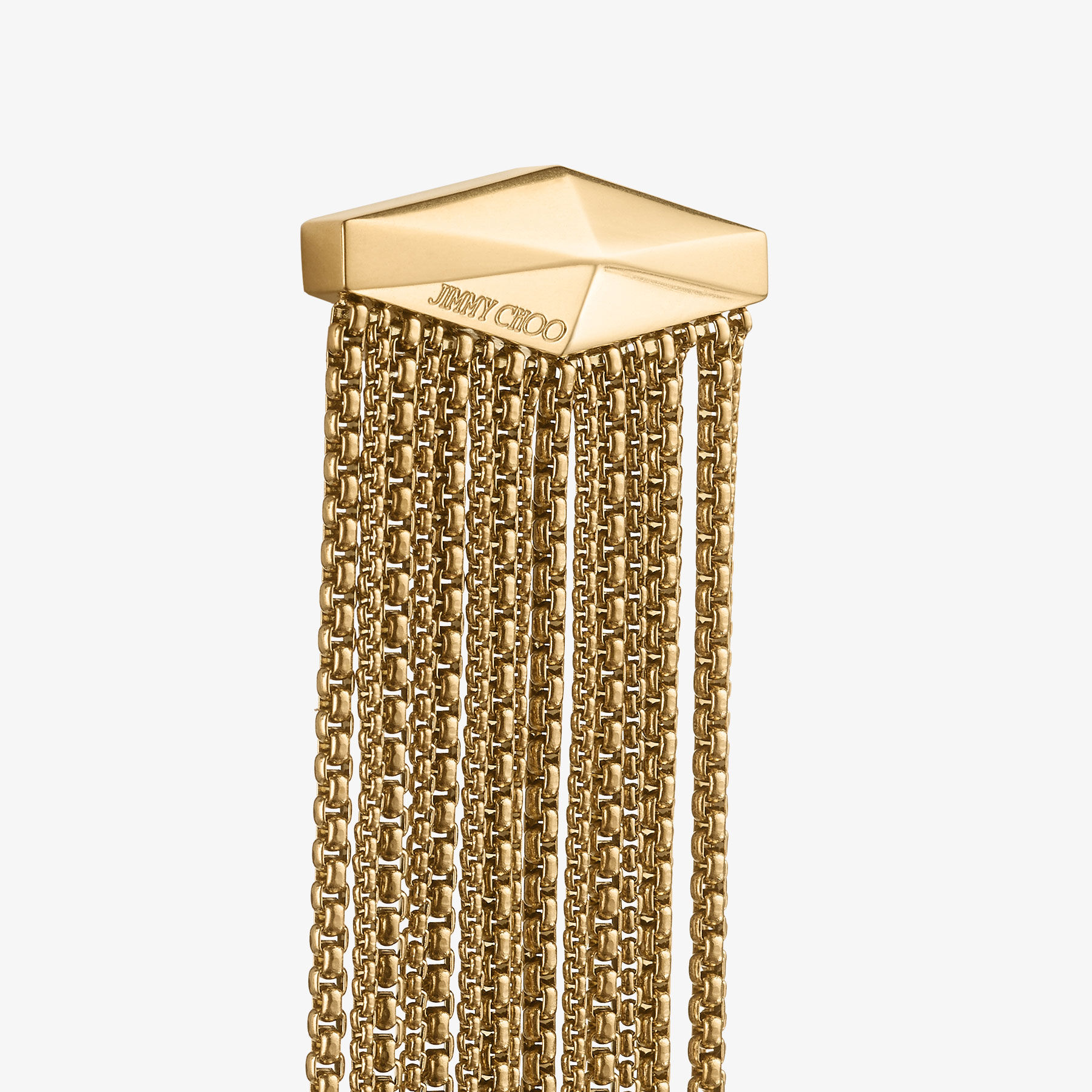 Zandra Earrings | Gold-Finish Crystal Earrings | JIMMY CHOO