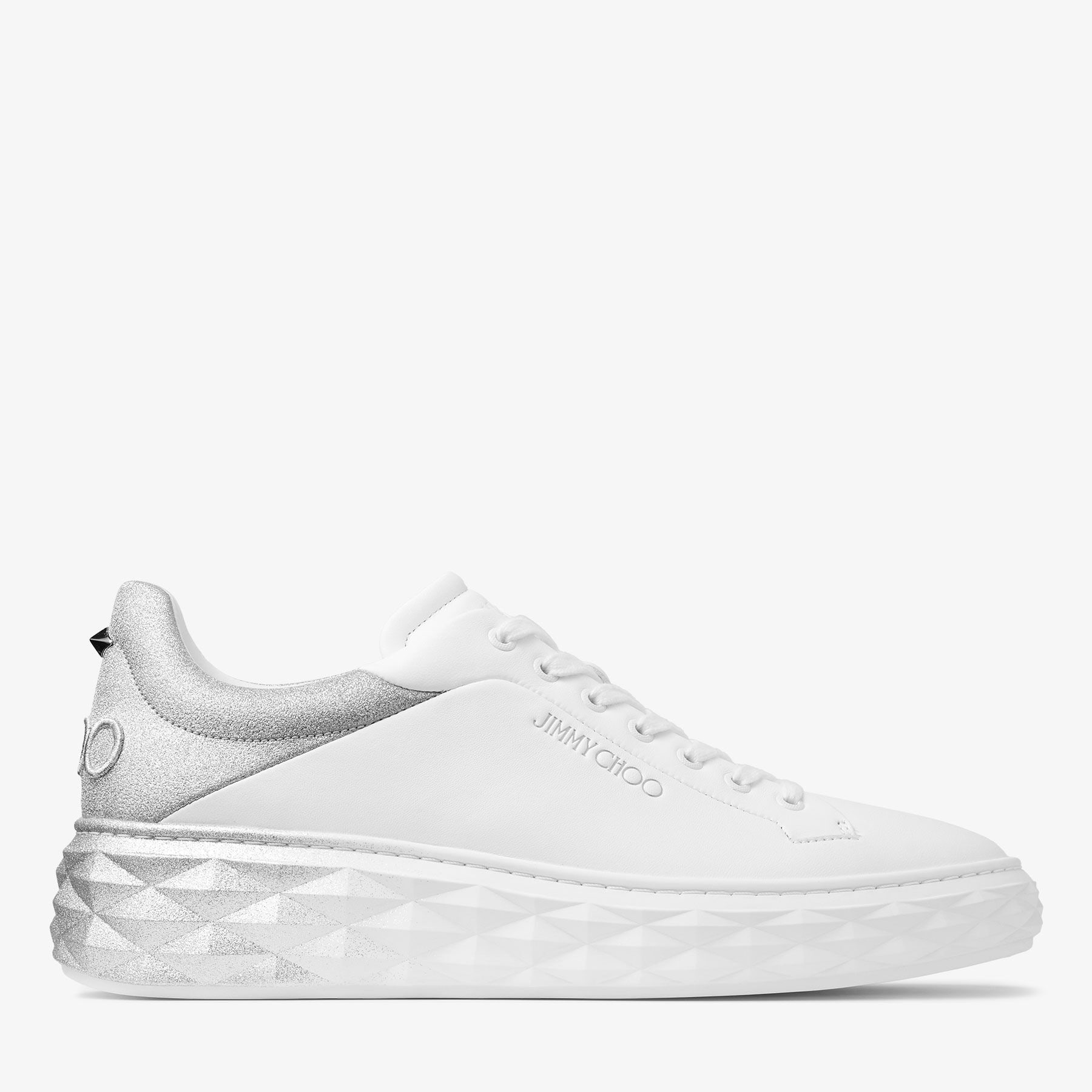 ダイヤモンド マキシ ツー / M II | ホワイト ナッパレザー・スニーカー | ジミー チュウ