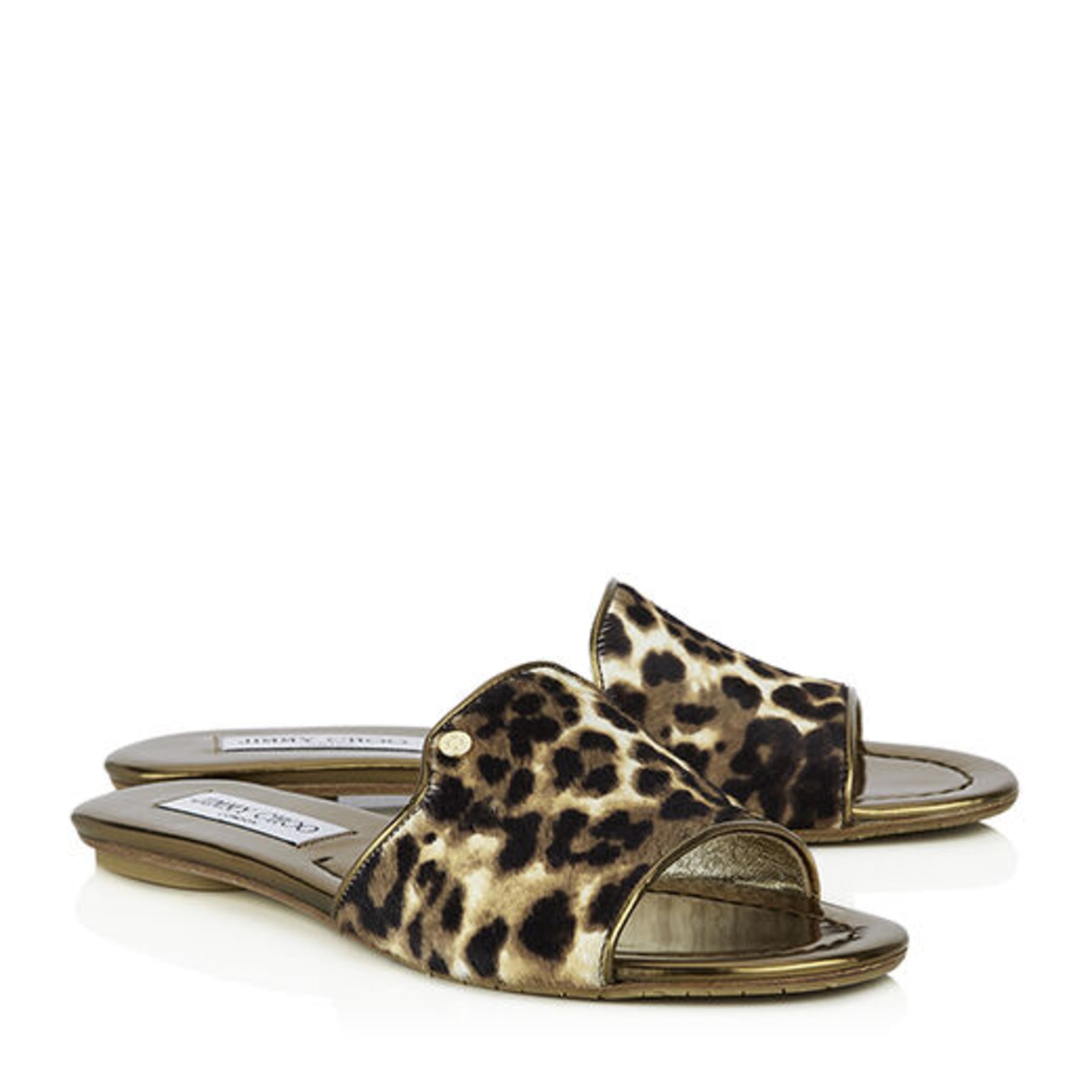 Leopard Print Pony Slides | Nanda | Spring Summer 14 | JIMMY CHOO