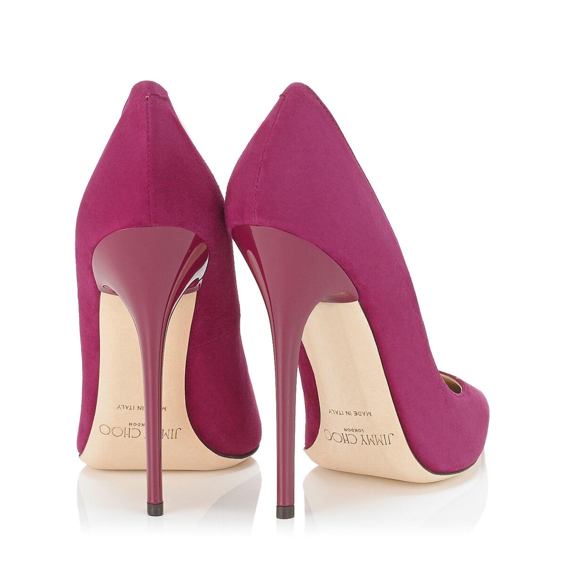 Dark Orchid Suede Pointy Toe Pumps | Anouk | Autumn Winter 14 | JIMMY CHOO
