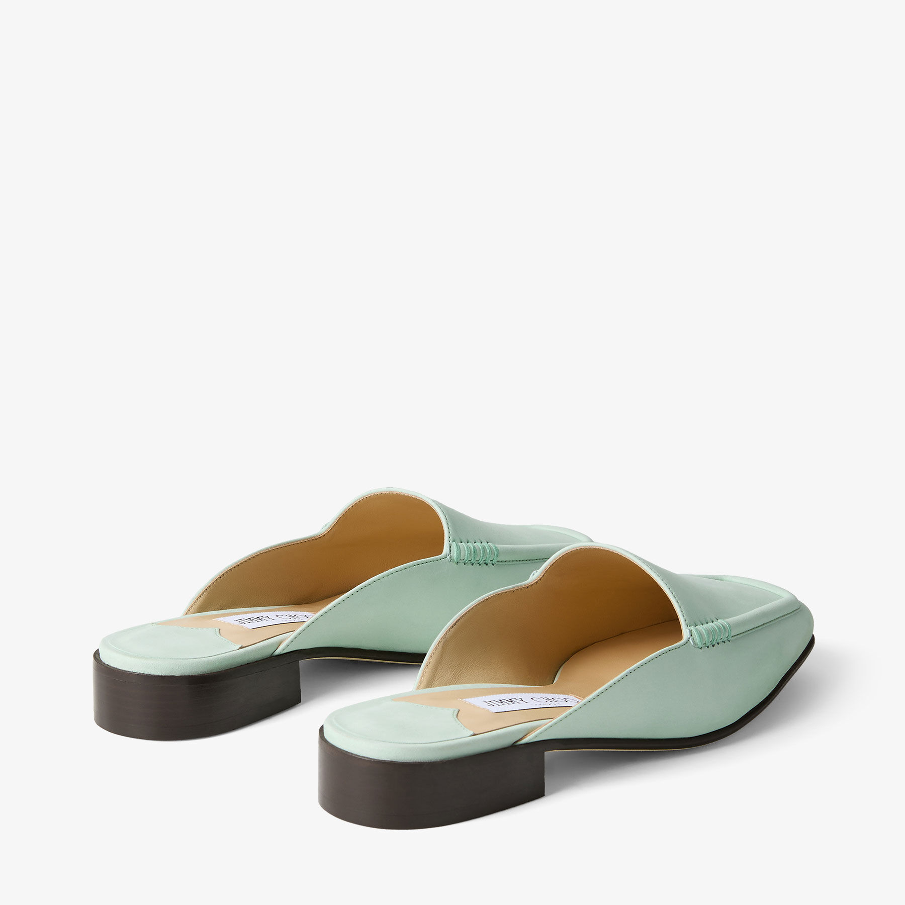 Slide | Mint Nubuck Leather Mule | JIMMY CHOO