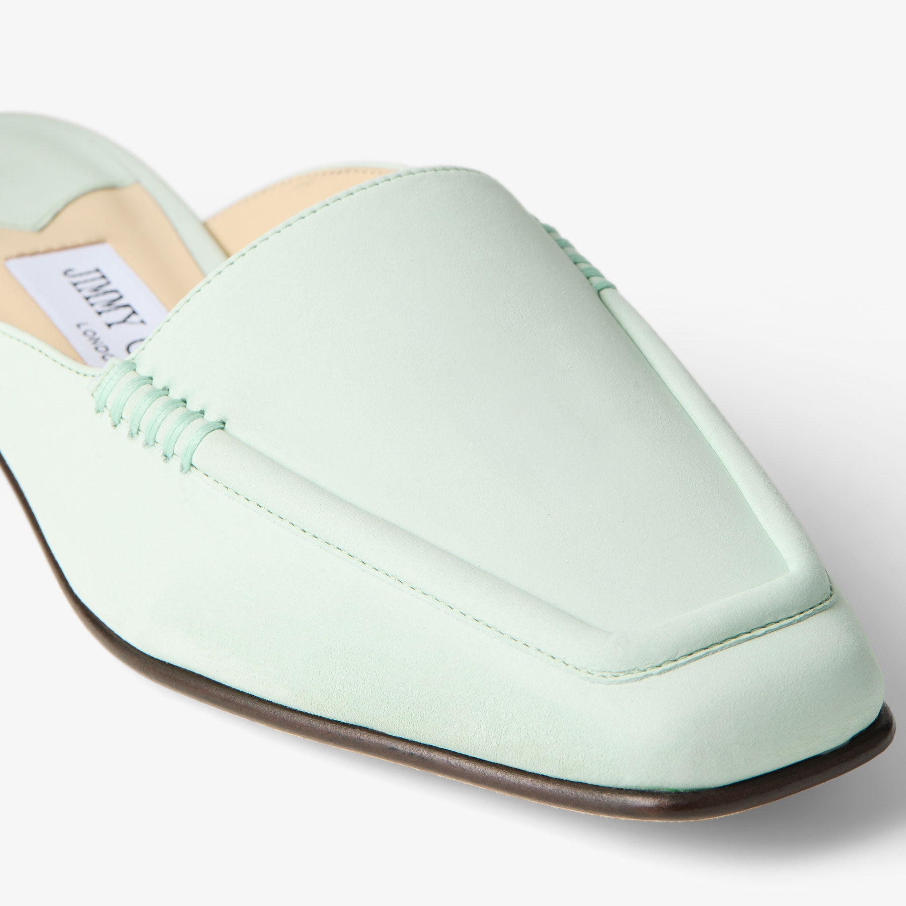 Slide | Mint Nubuck Leather Mule | JIMMY CHOO