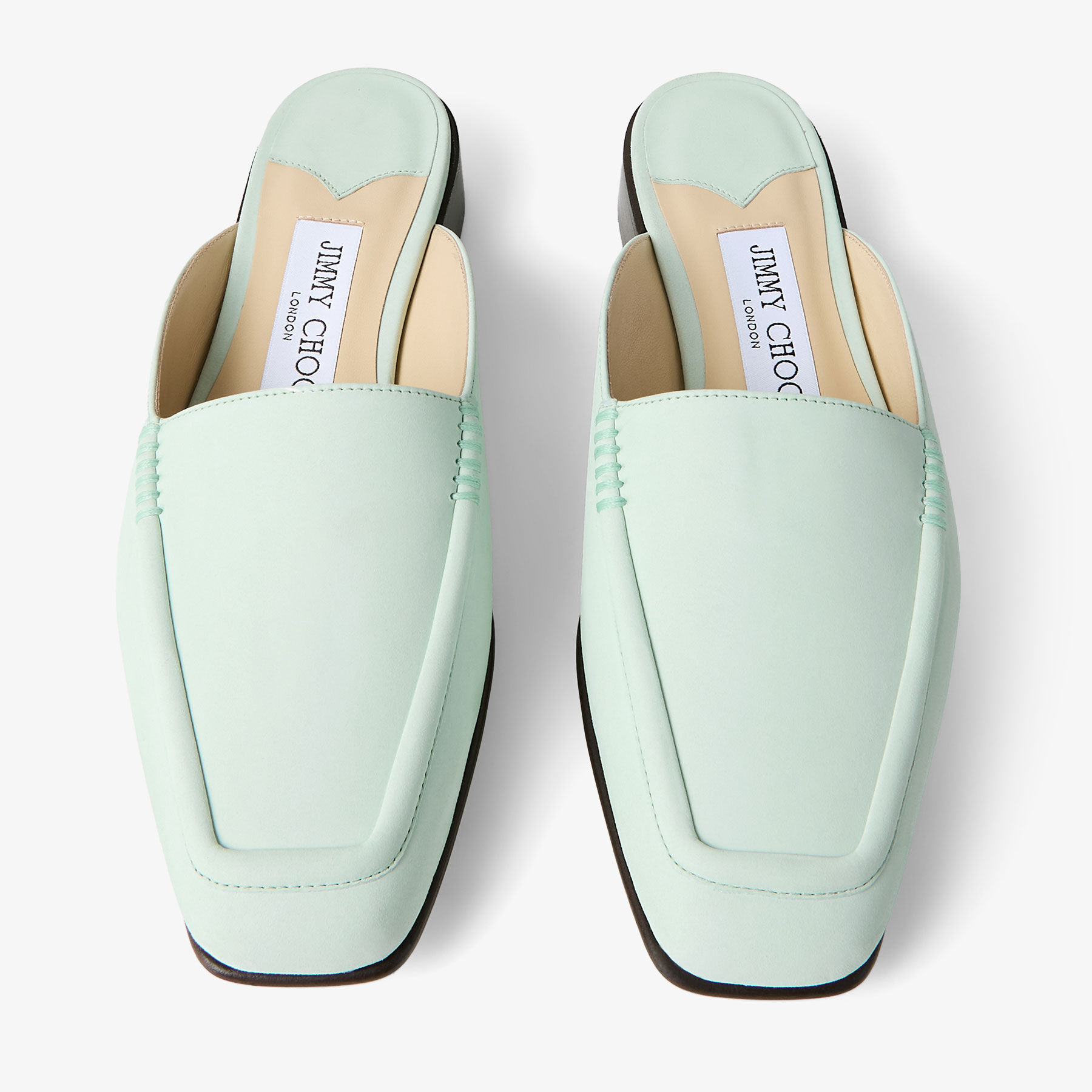 Slide | Mint Nubuck Leather Mule | JIMMY CHOO