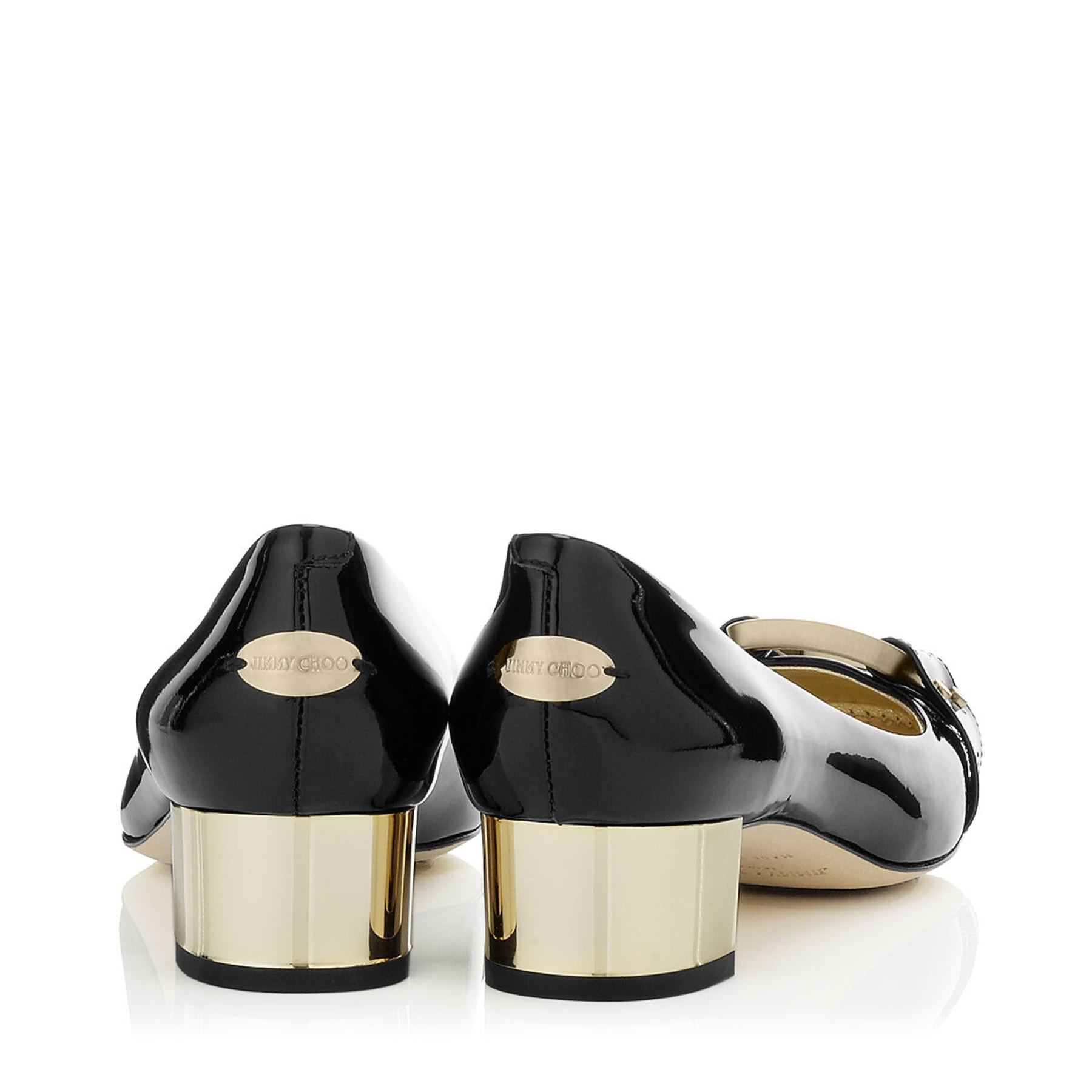 Black Patent Leather Pumps | Round toe shoes | Moore | JIMMY CHOO