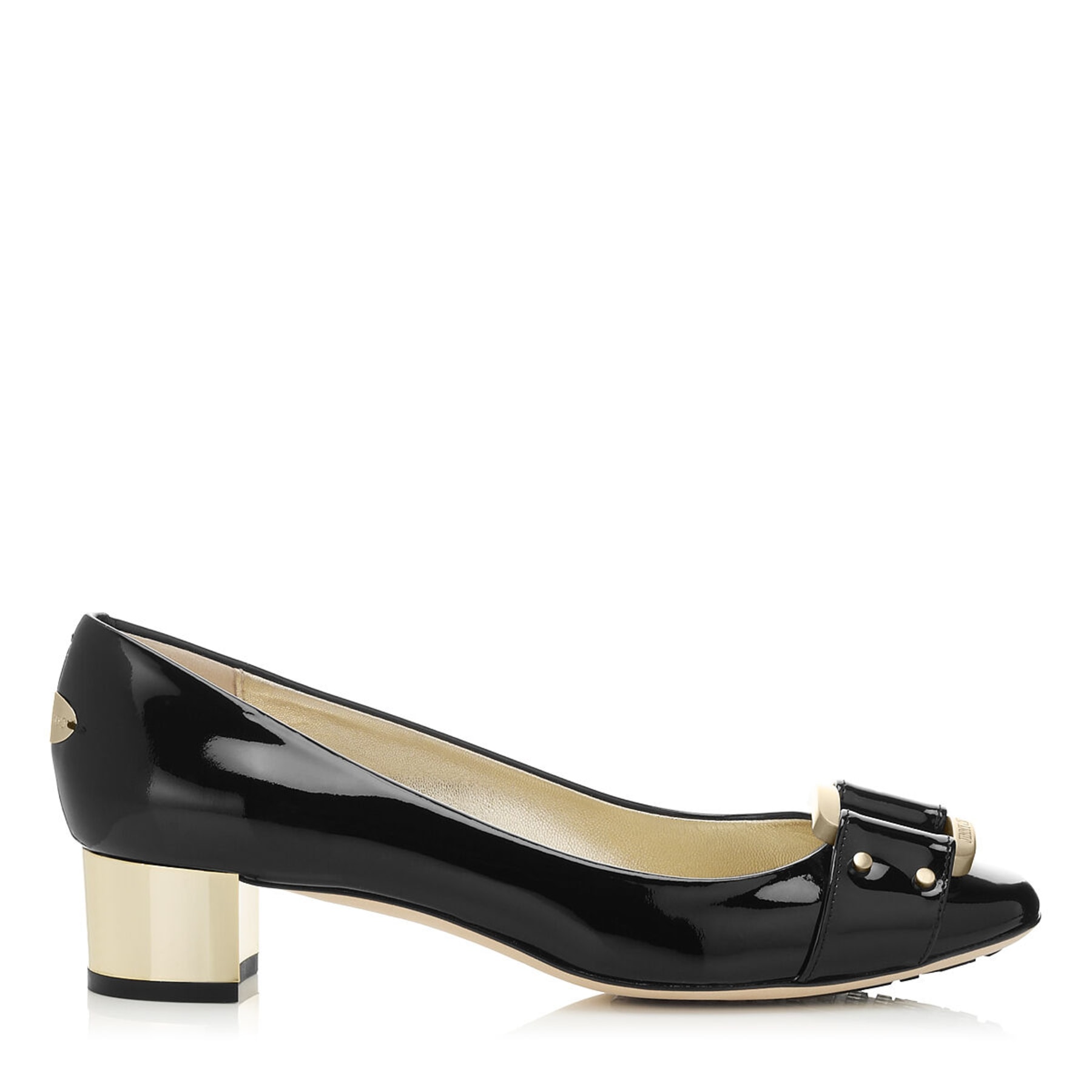 Black Patent Leather Pumps | Round toe shoes | Moore | JIMMY CHOO
