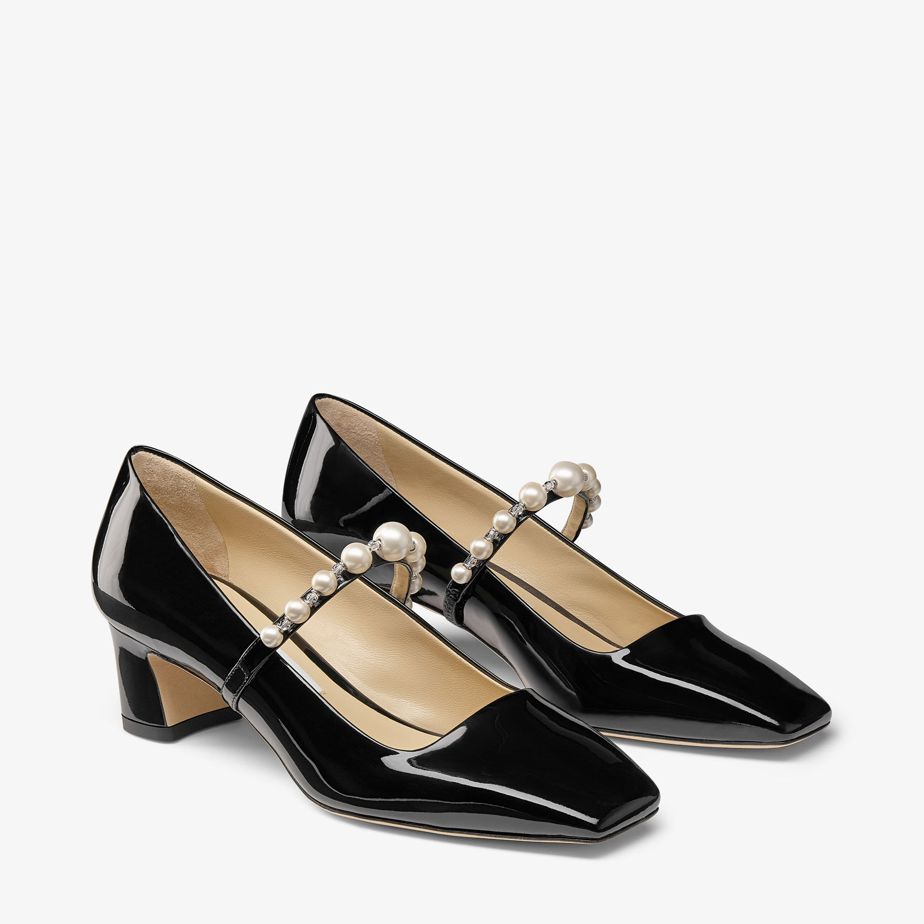 Ade 45 | Black Patent Leather Pumps | JIMMY CHOO AU