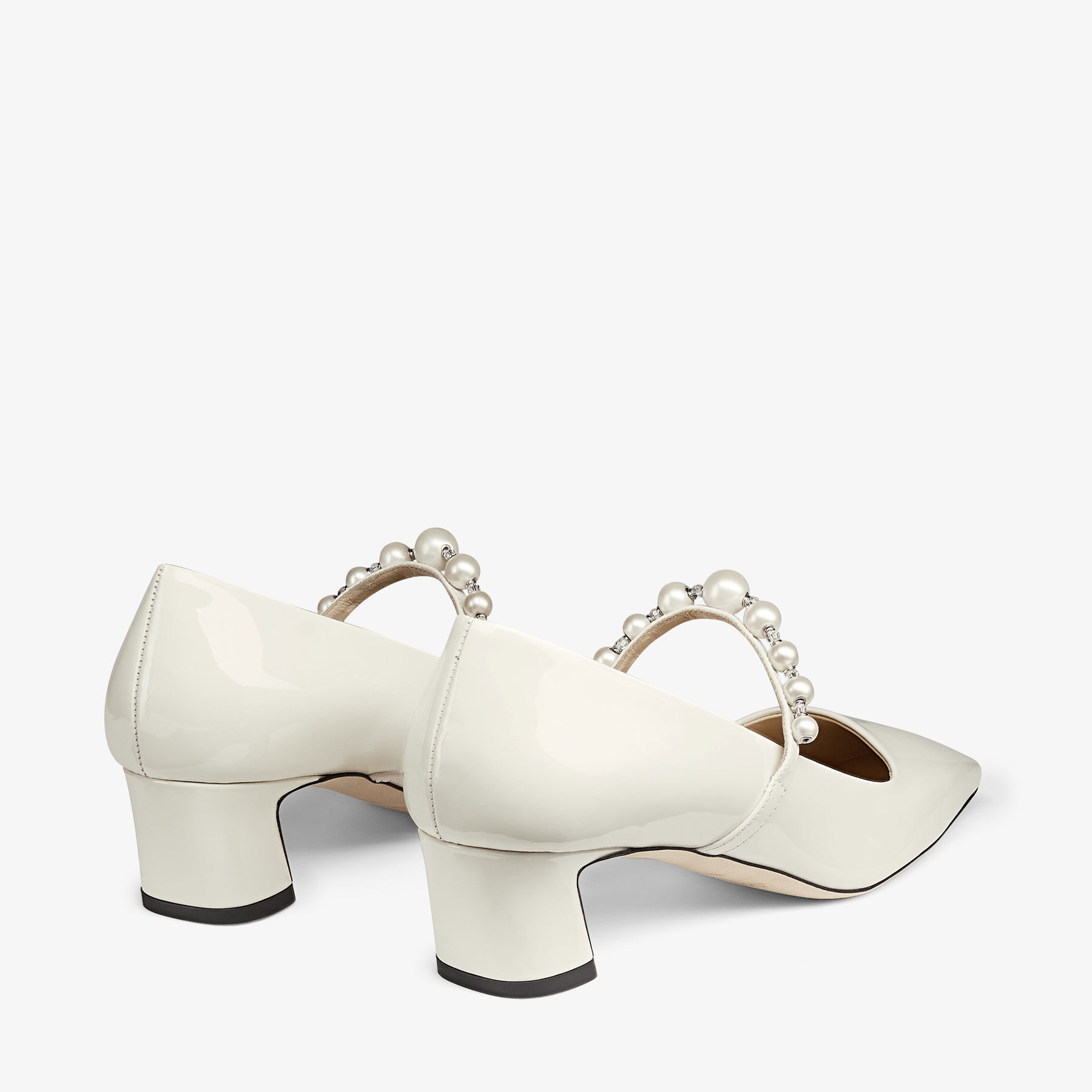 Ade 45 | Latte Patent Leather Pumps | JIMMY CHOO