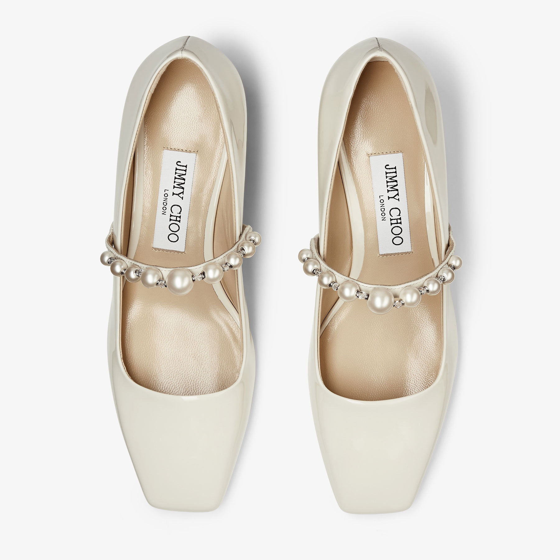 Ade 45 | Latte Patent Leather Pumps | JIMMY CHOO