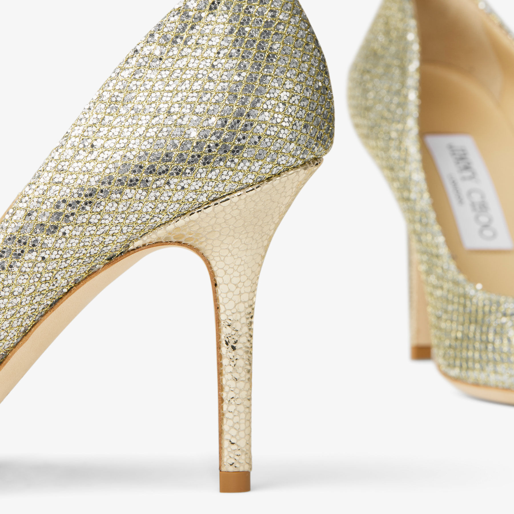 Agnes |Goldfarbene Glitzer-Pumps | JIMMY CHOO