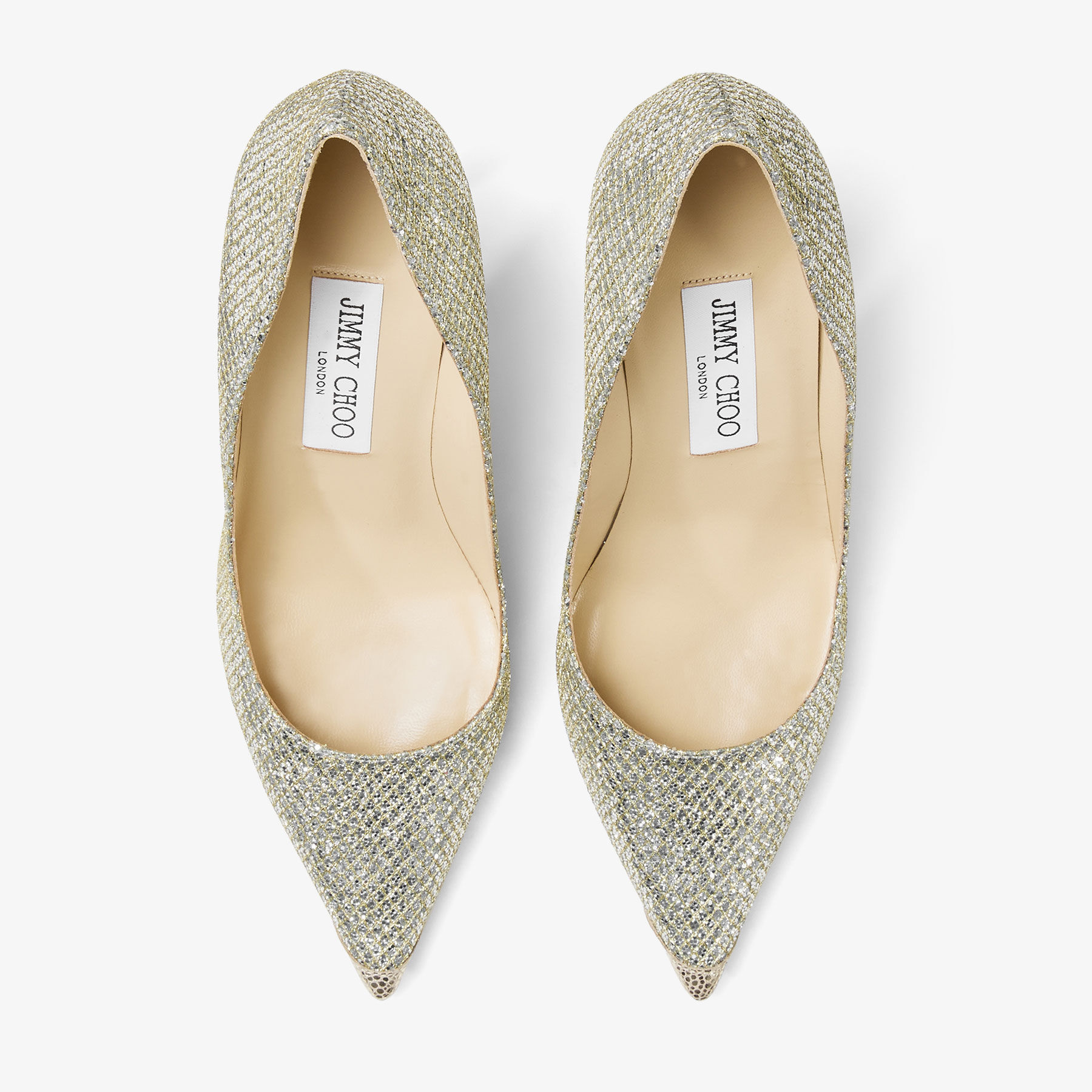 Agnes |Goldfarbene Glitzer-Pumps | JIMMY CHOO
