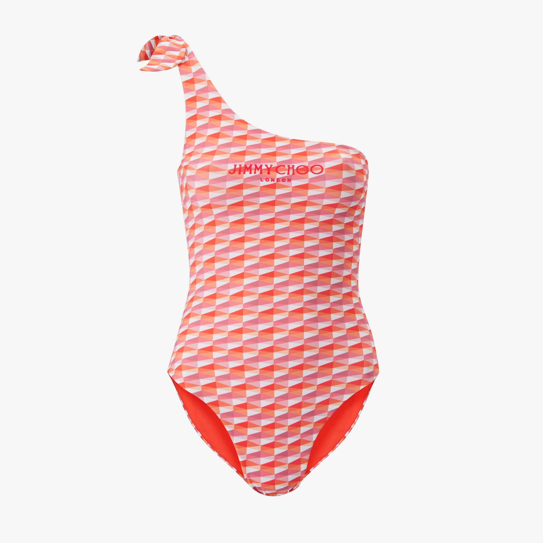 Alula | Paprika/Candy Pink Recycled Nylon and Lycra Diamond Print ...