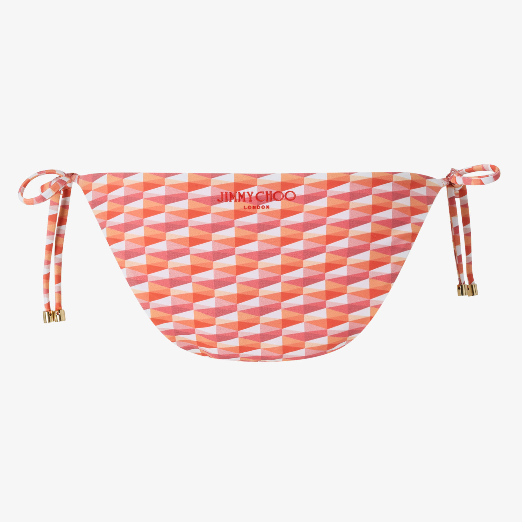 Aubrie | Paprika/Candy Pink Diamond Print Recycled Nylon and Lycra ...