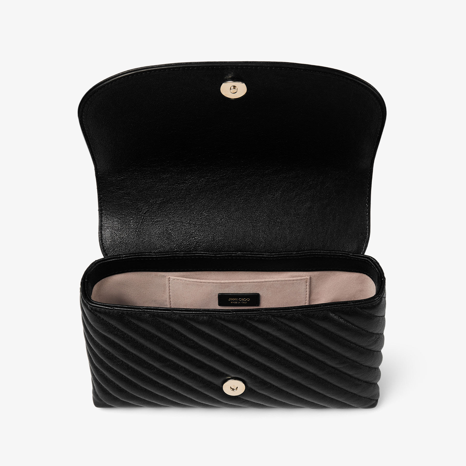 Curve Cross Body Medium | Black Quilted Biker Leather Crossbody Bag ...