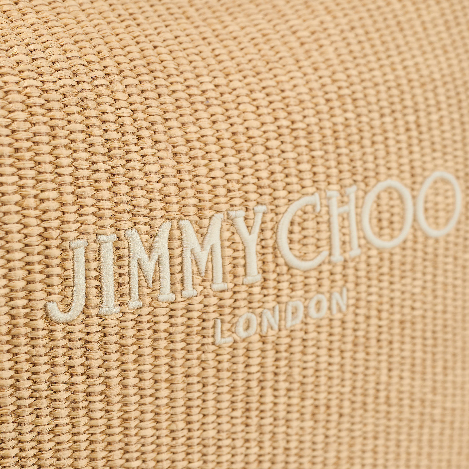 Beach Diamond Hobo L | Natural Raffia Shoulder Bag | JIMMY CHOO