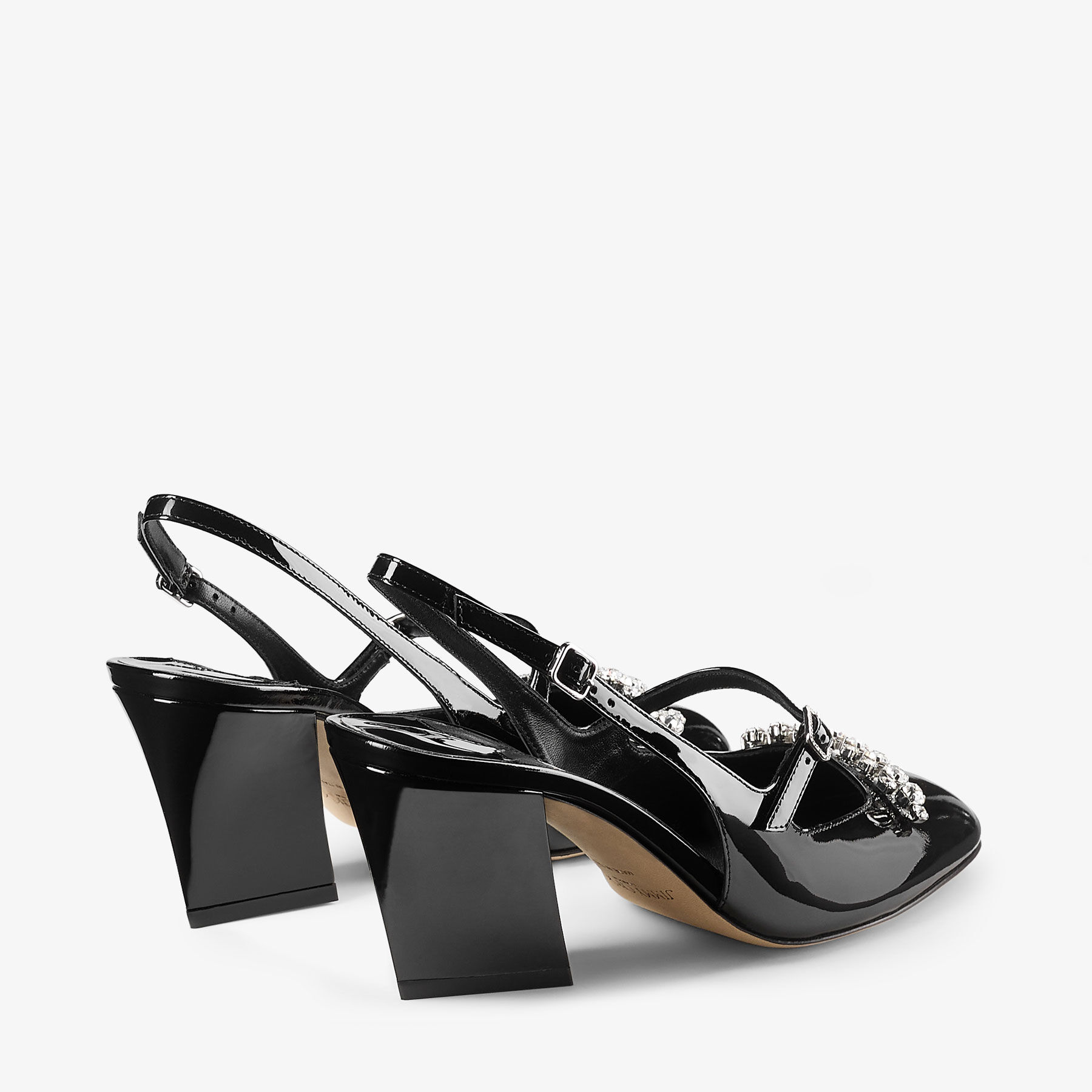 Belinda Sling Back 70 | Black Patent Leather Slingbacks | JIMMY CHOO