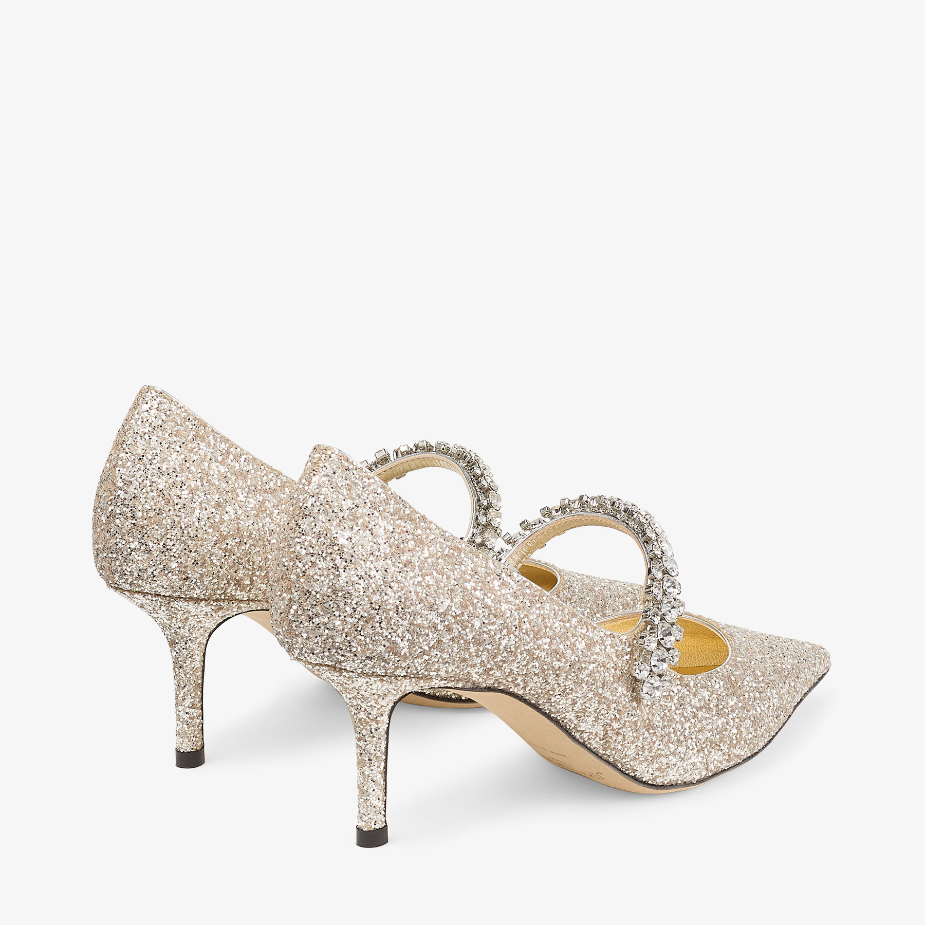 Bing Pump 65 | Sand Glitter Fabric Pumps | JIMMY CHOO