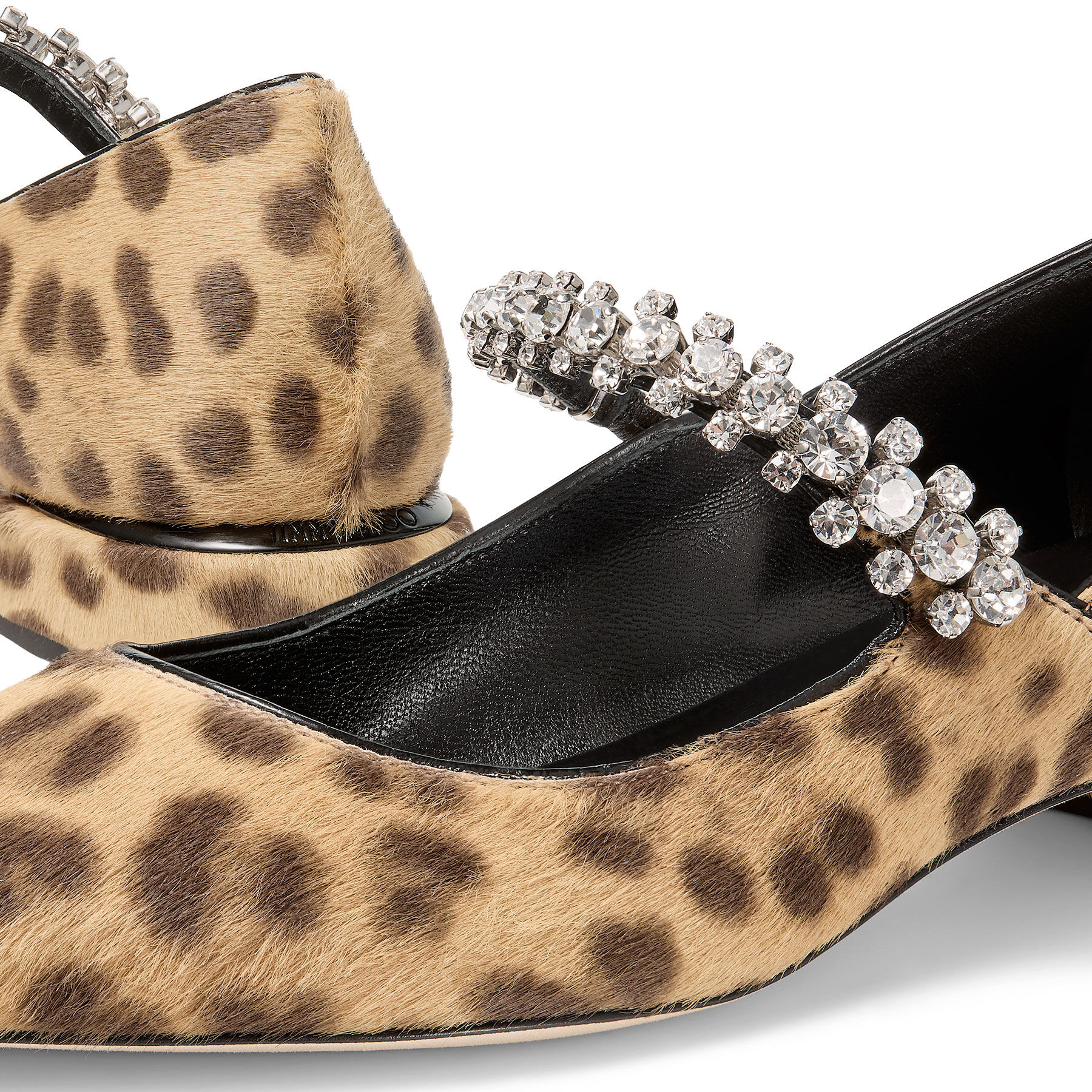 Bing Pump Flat| Natural Leopard Print Pony Flats | JIMMY CHOO