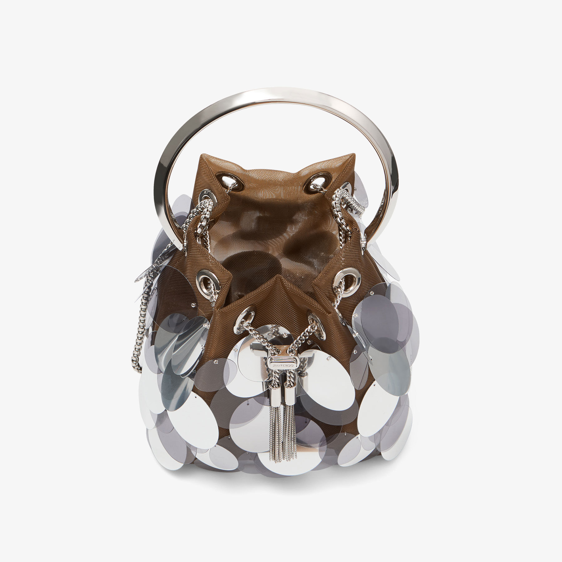 Bon Bon | Biscuit Mesh Paillette Bag | JIMMY CHOO