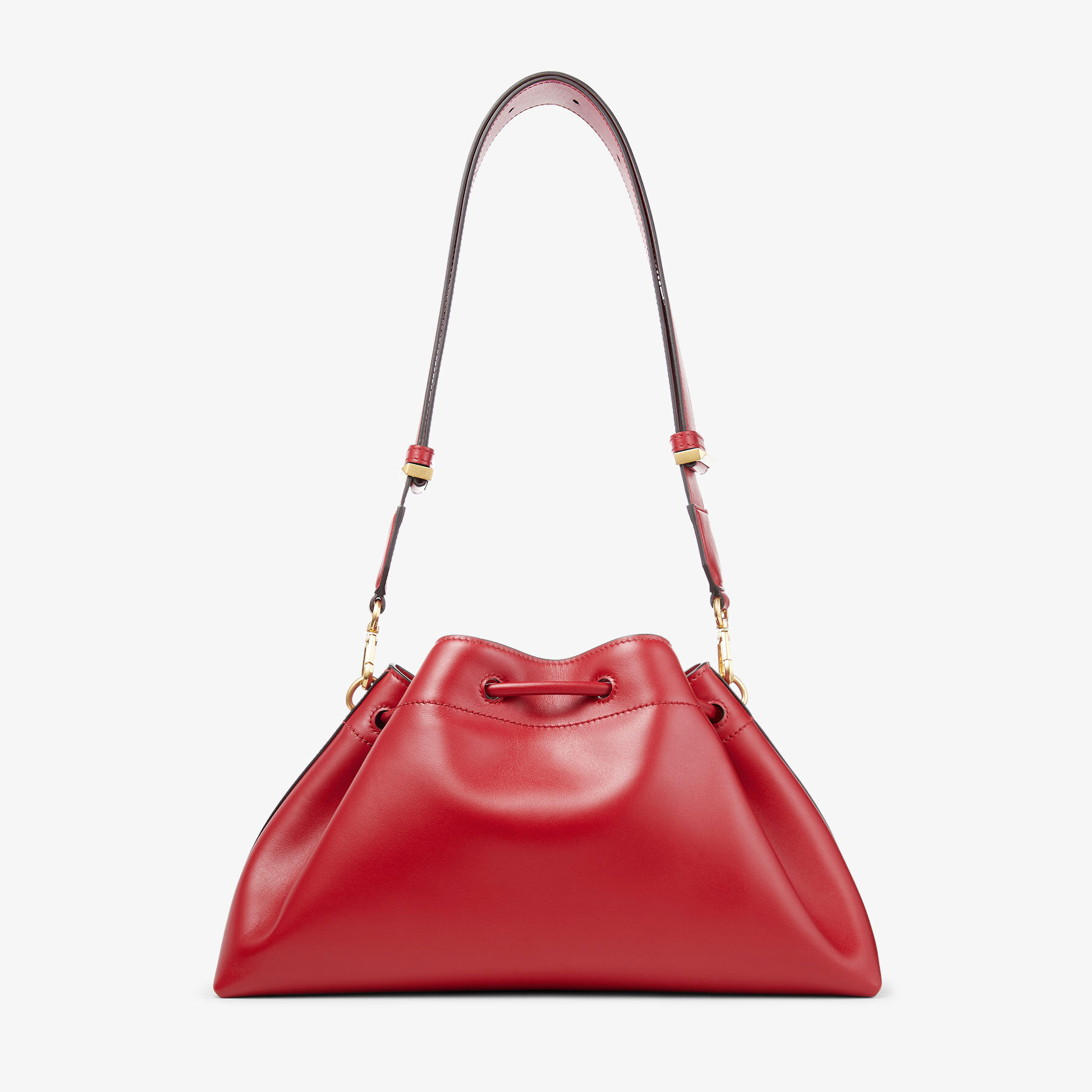Cinch M | Ruby Red Leather Handbag| JIMMY CHOO