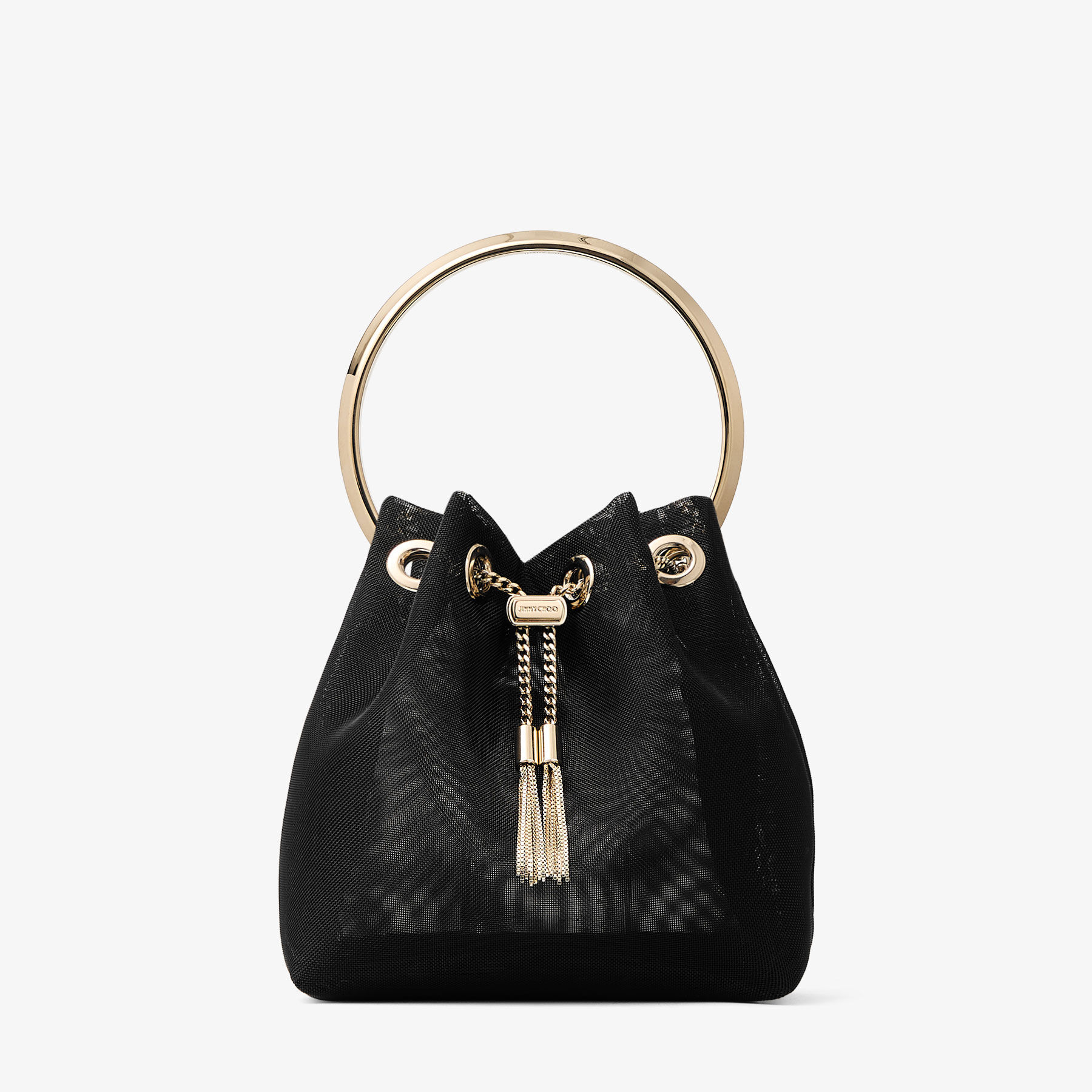 Bon Bon | Black Mesh Bag | JIMMY CHOO