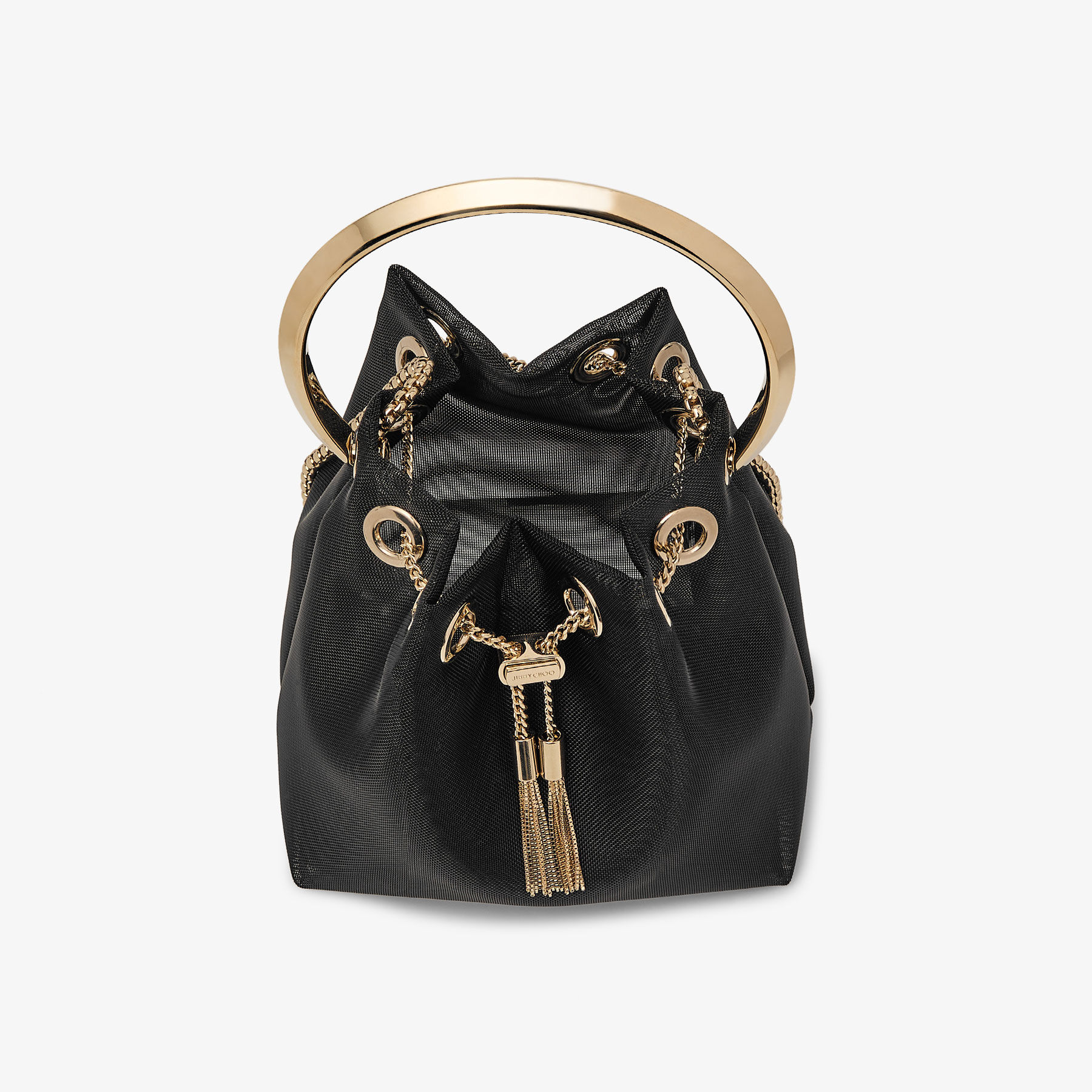 Bon Bon | Sac en résille noire | JIMMY CHOO