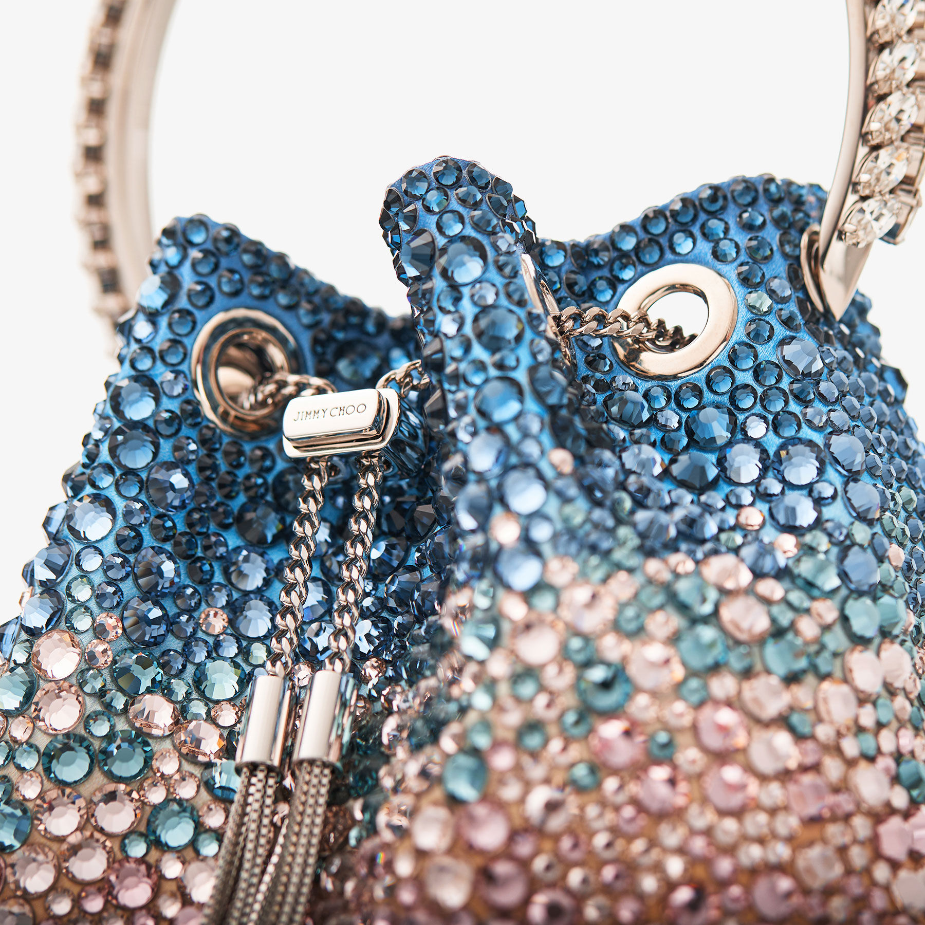 Bon Bon | Sunrise Satin Crystal Bag | JIMMY CHOO