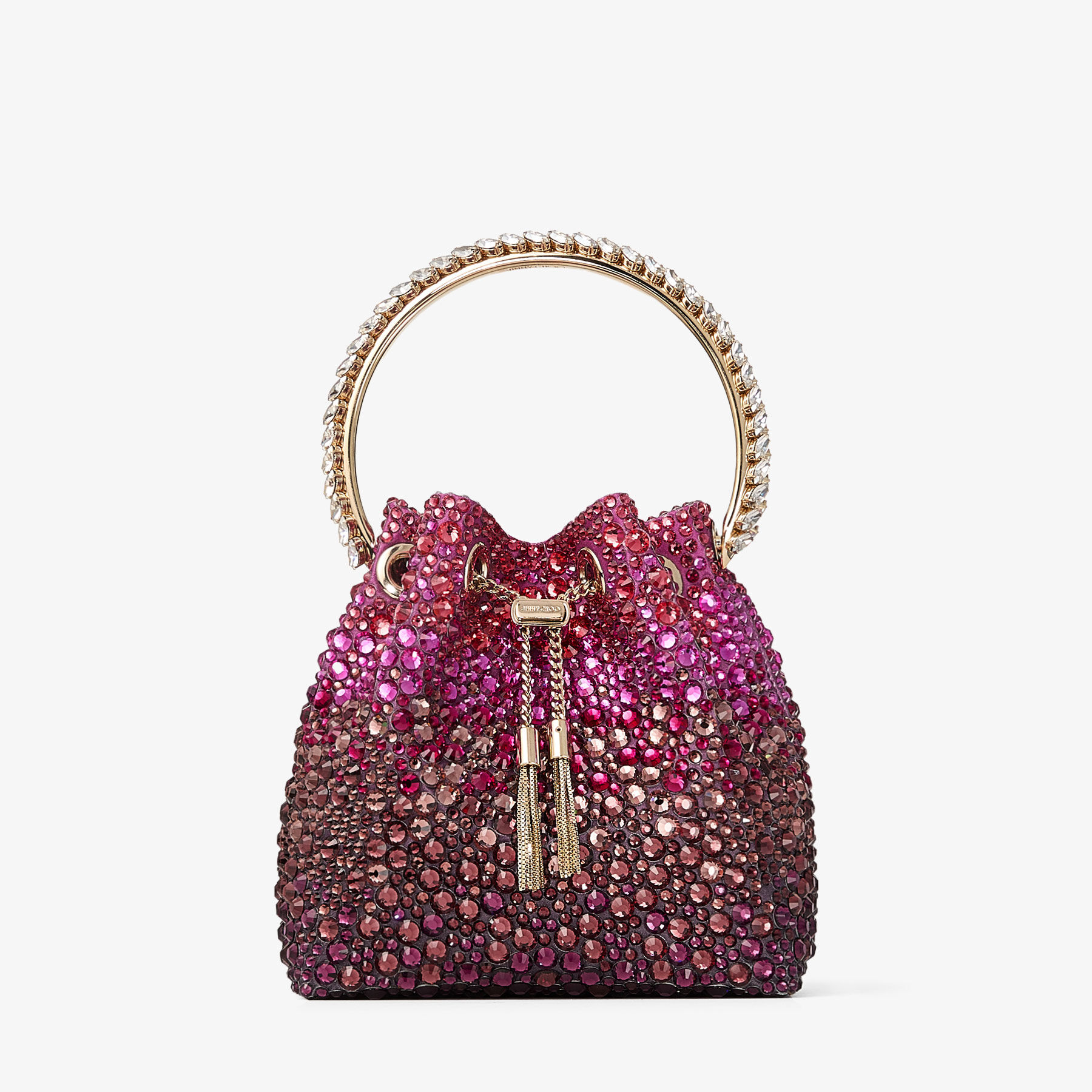 Bon Bon | Winter Bloom and Violet Orchid Satin Bag with Crystals ...
