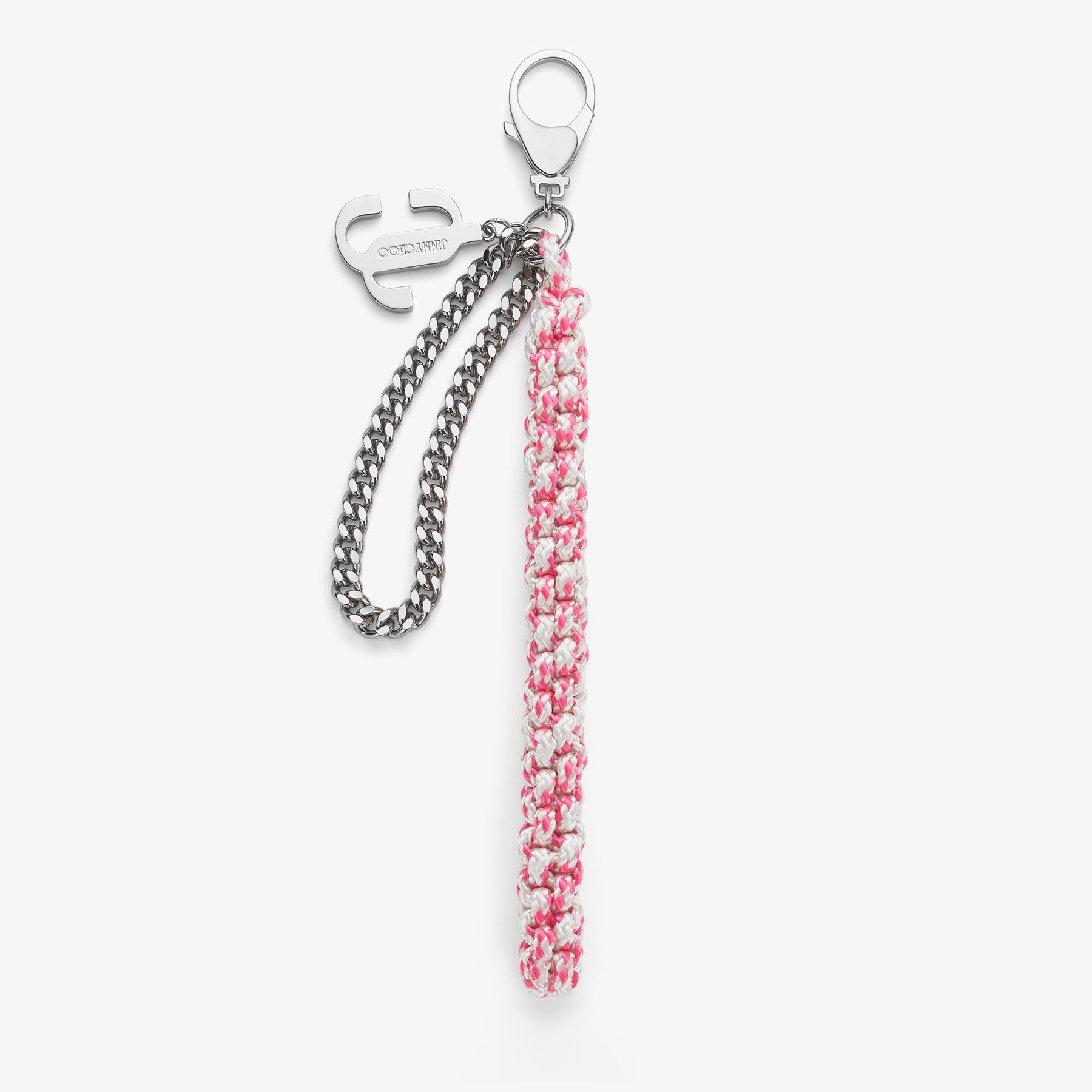 Red & Candy Pink Braided Rope | Bag Charm | JIMMY CHOO AU