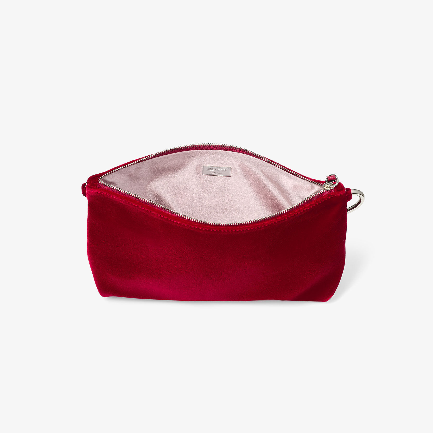 Callie | Ruby Red Velvet Clutch Bag | JIMMY CHOO