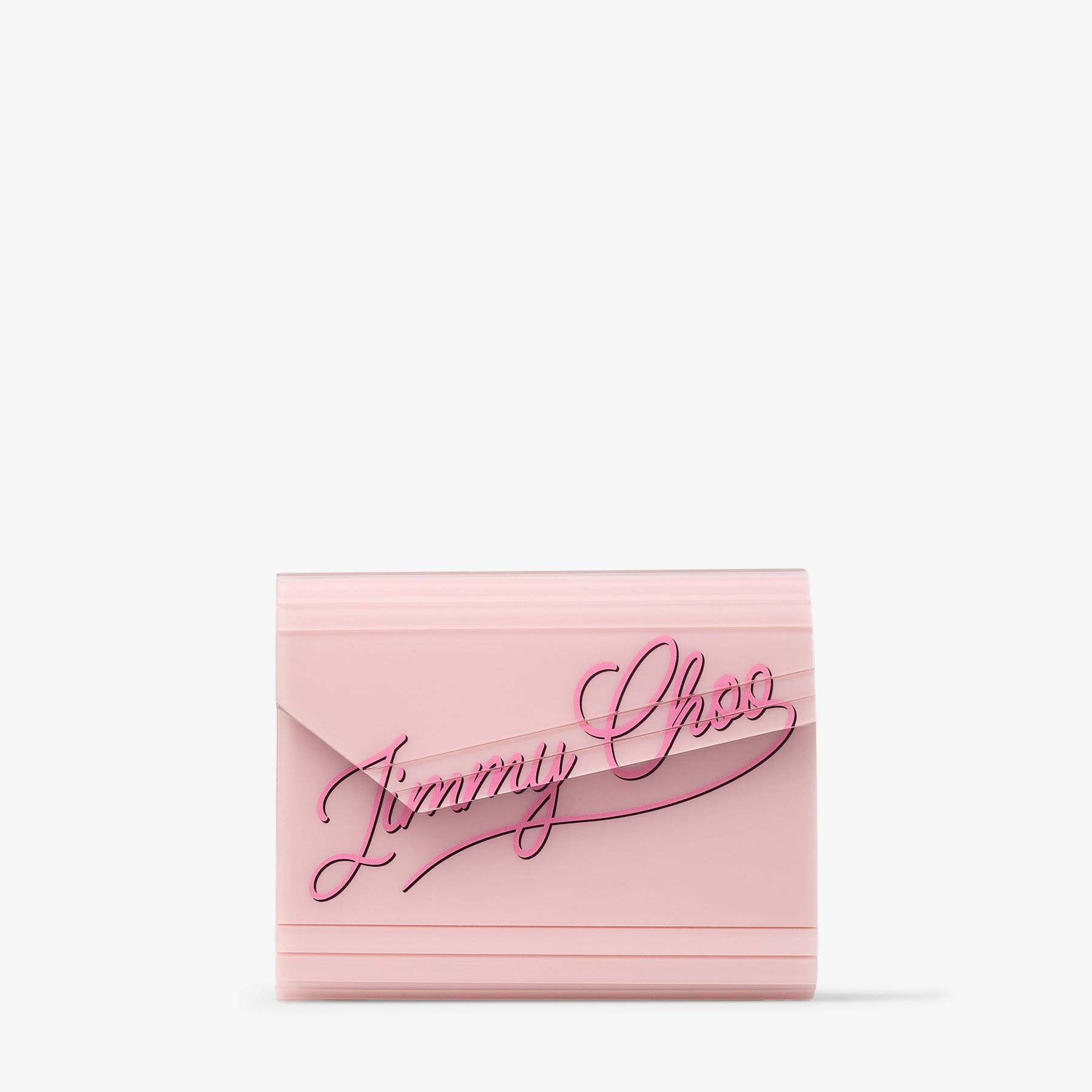 Candy | Pochette en acrylique rose | JIMMY CHOO FR