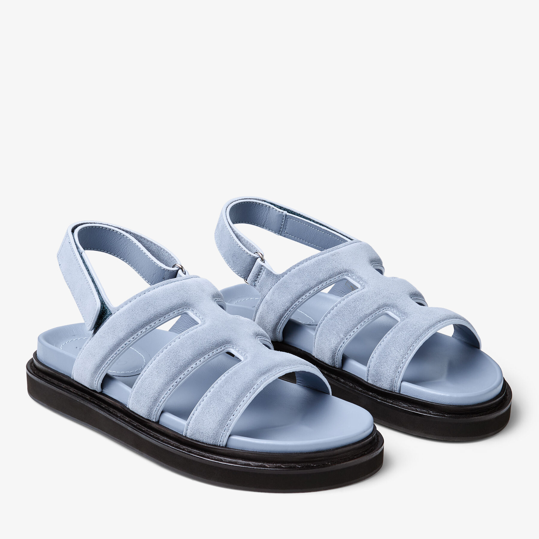 Cove Sandal | Blue Haze Velvet Suede Sandals | JIMMY CHOO