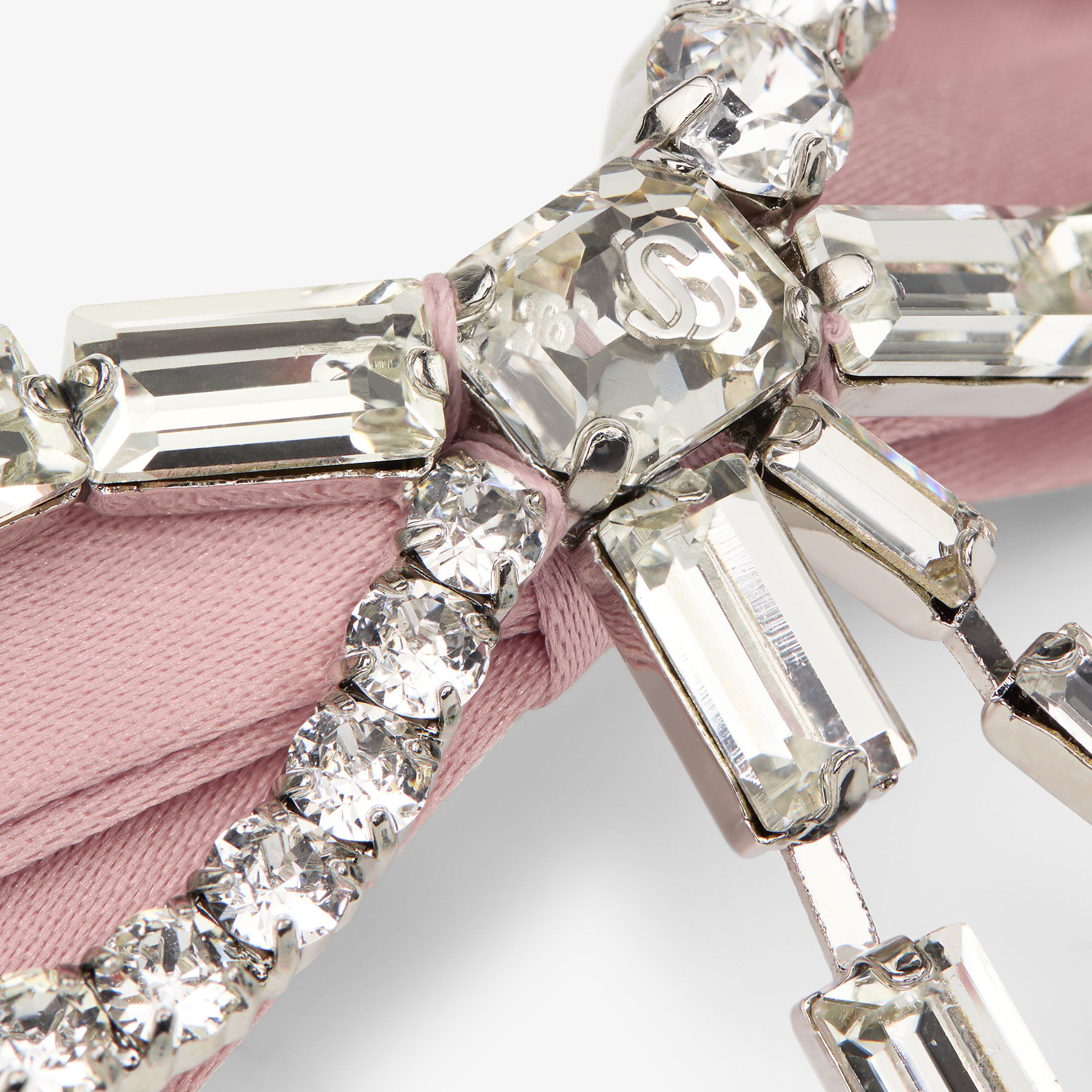 Crystal Bow Slide | Rose Metal Hair Slide with Satin and Crystal Bows ...